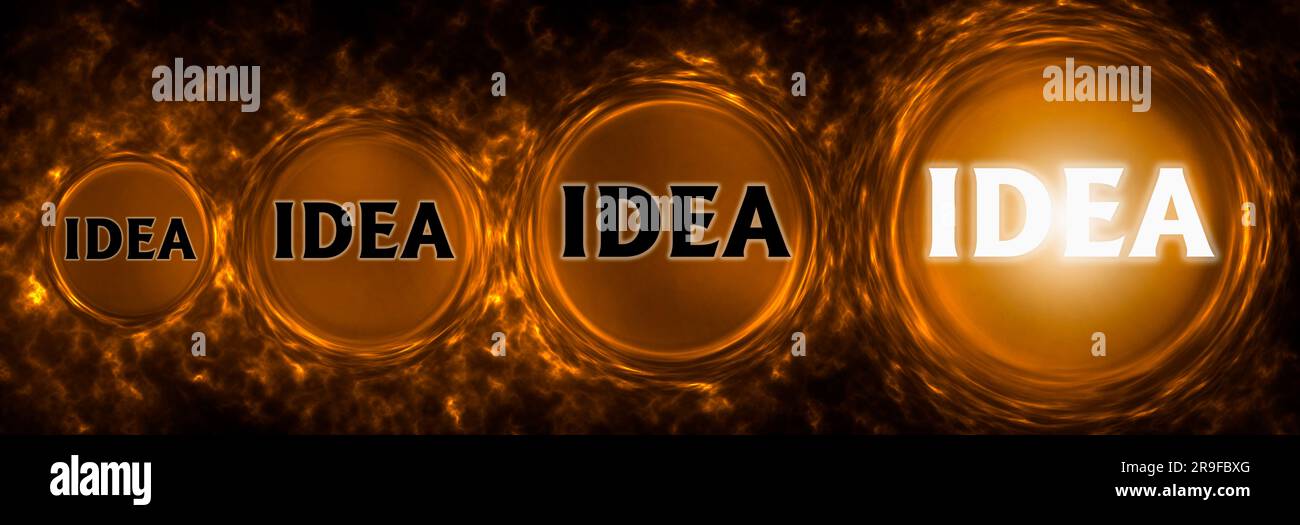 Abstract background with idea concept. Thinking, Success and Creativity ...