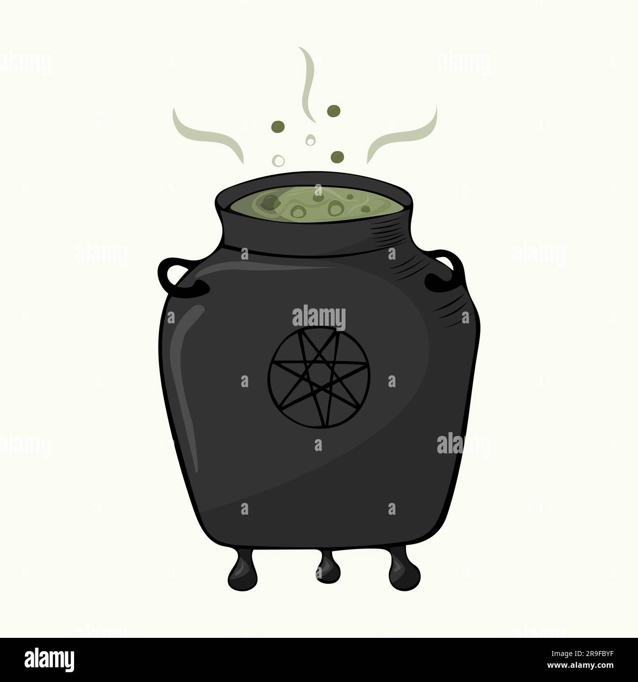 Vintage witch cauldron illustration hi-res stock photography and images ...