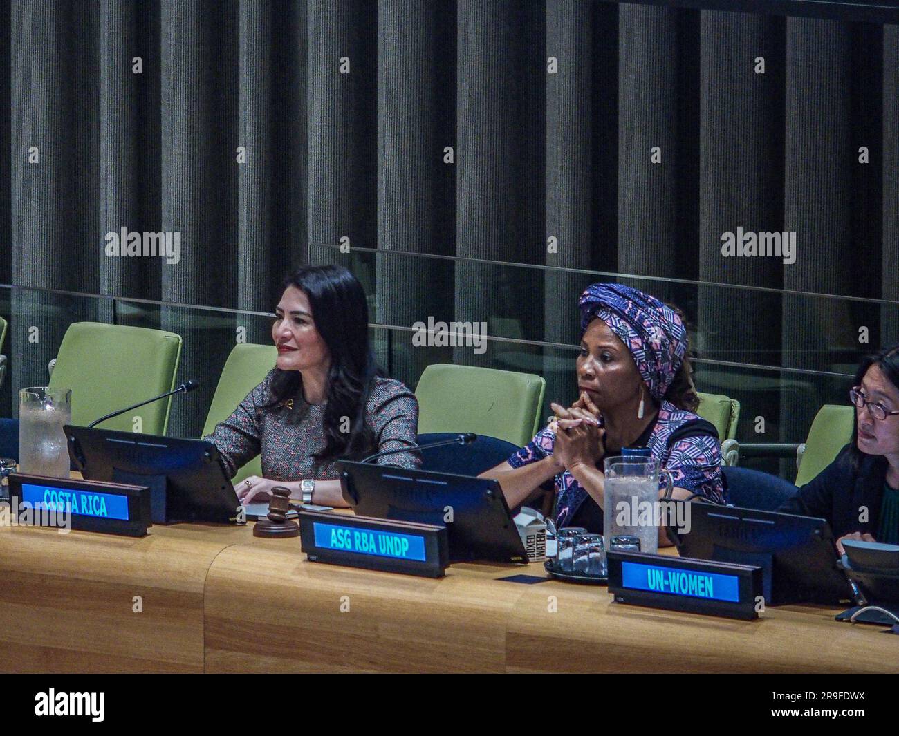 New York, New York, USA. 26th June, 2023. The board panel at the ...