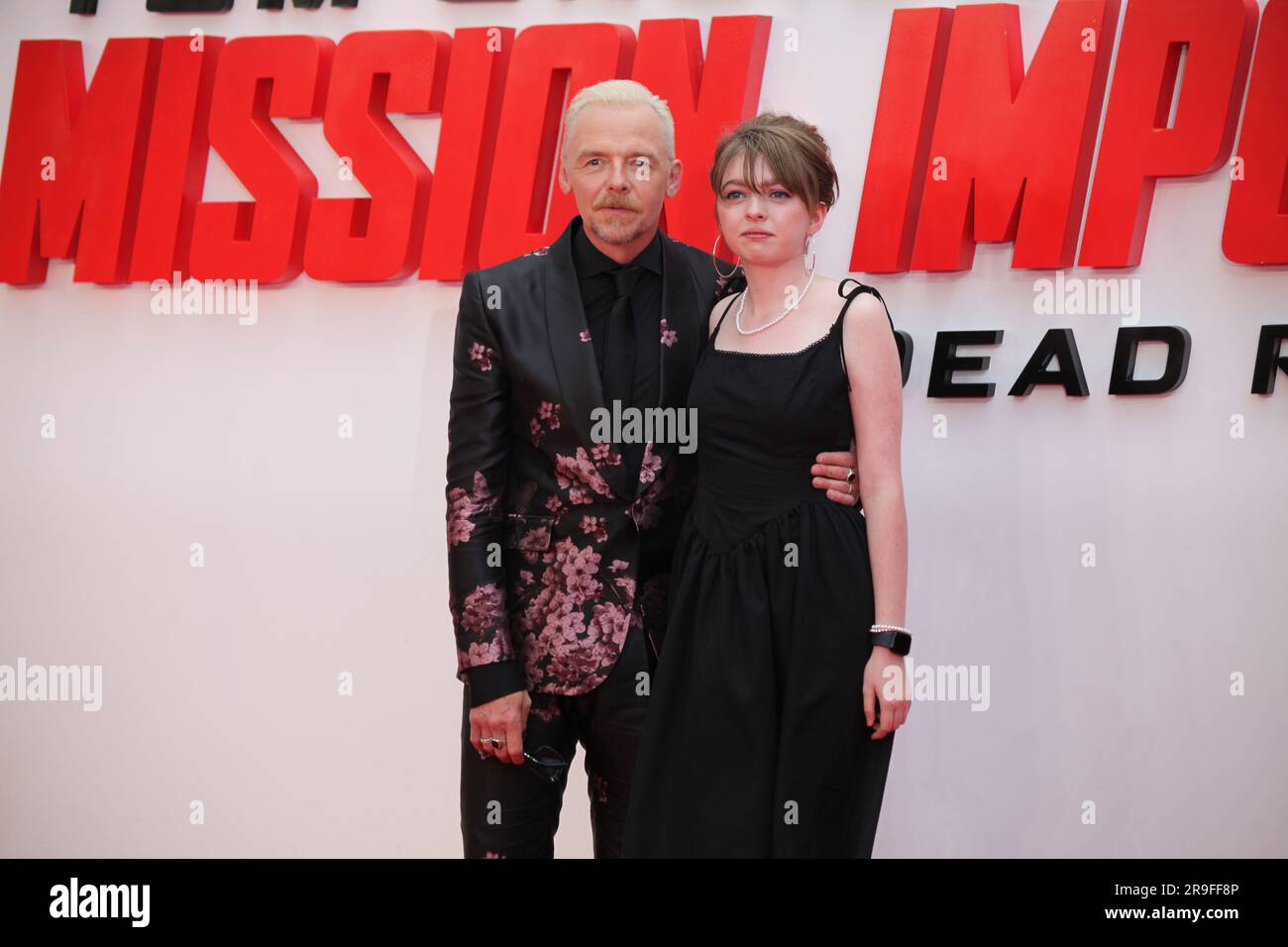 London, UK. Simon Pegg and Matilda Pegg at The UK Premiere of Mission ...