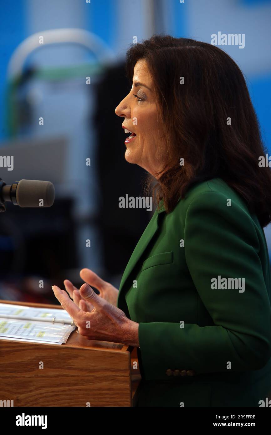 NEW YORK, NY- JUNE 26: New York State Governor Kathy Hochul and Elected ...