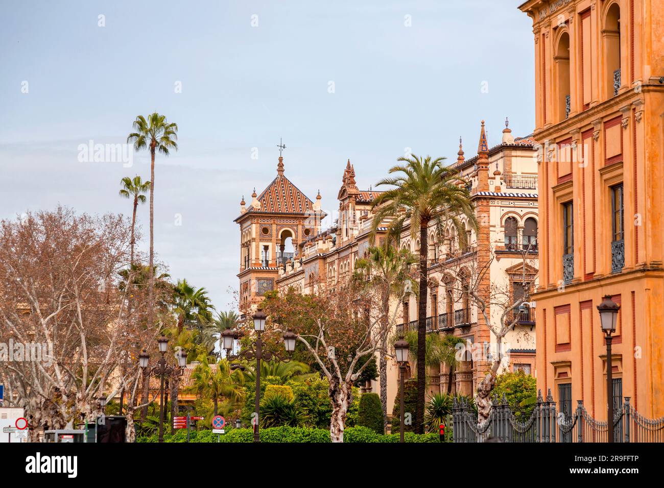 Seville, Spain-FEB 24, 2022: Exterior of the Hotel Alfonso XIII in ...