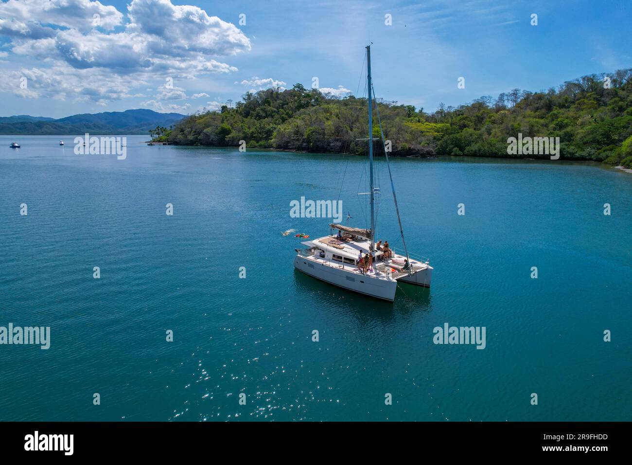 Isla Jesusita, Puntarenas Costa Rica 2023 06 06: Beautiful aerial view ...