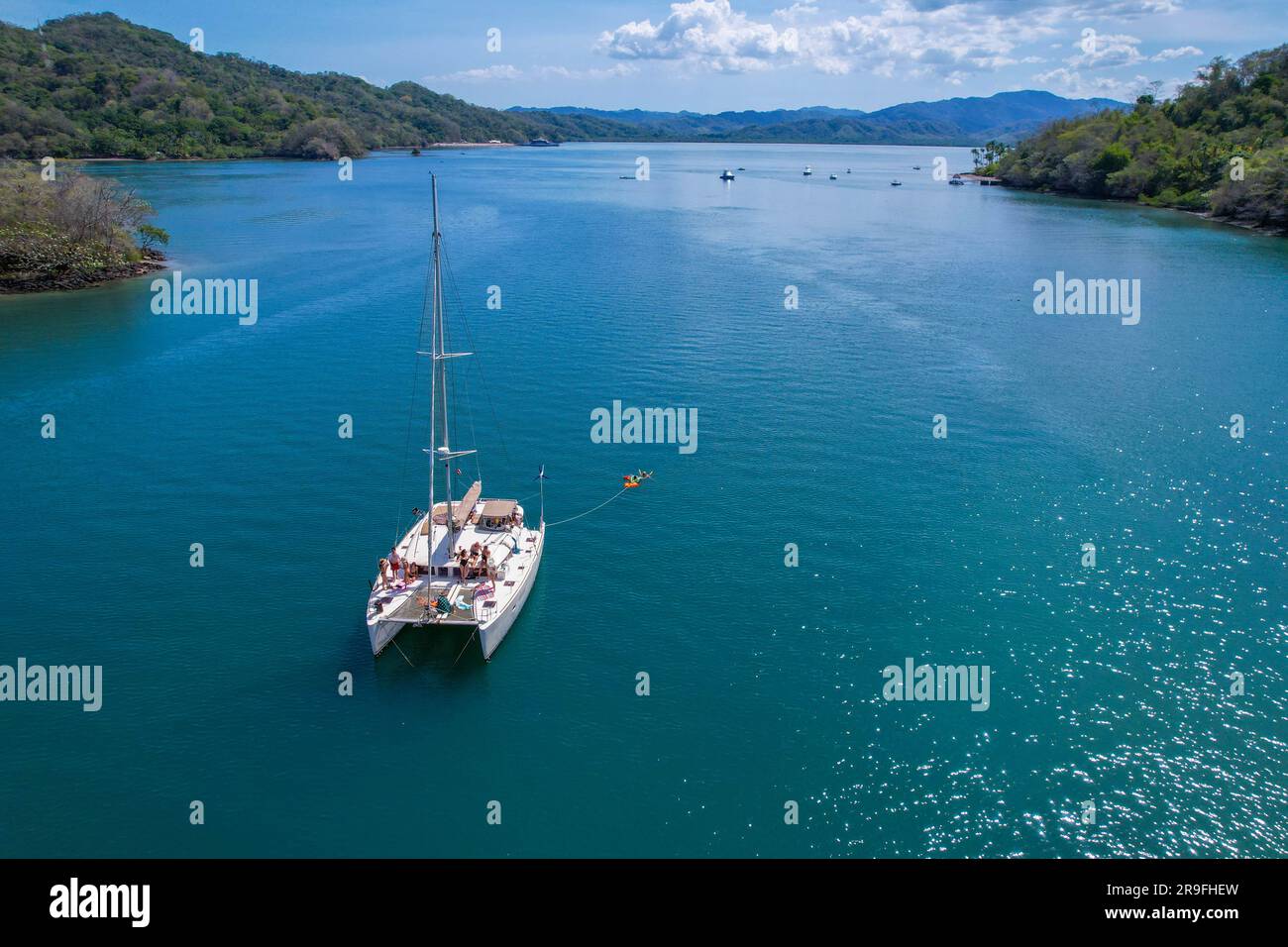 Isla Jesusita, Puntarenas Costa Rica 2023 06 06: Beautiful aerial view ...