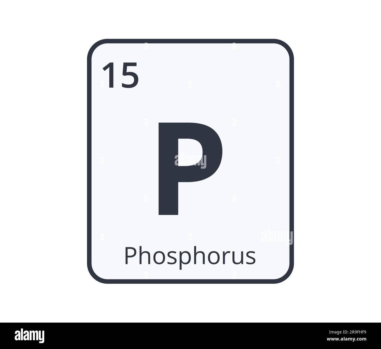 Phosphorus Chemical Element Graphic for Science Designs Stock Vector ...