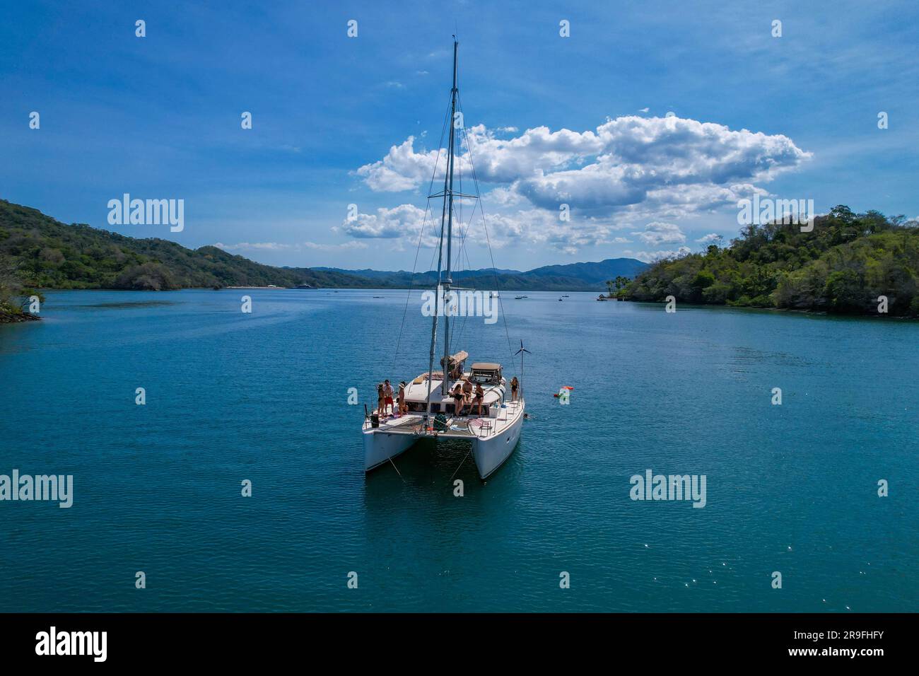 Isla Jesusita, Puntarenas Costa Rica 2023 06 06: Beautiful aerial view ...