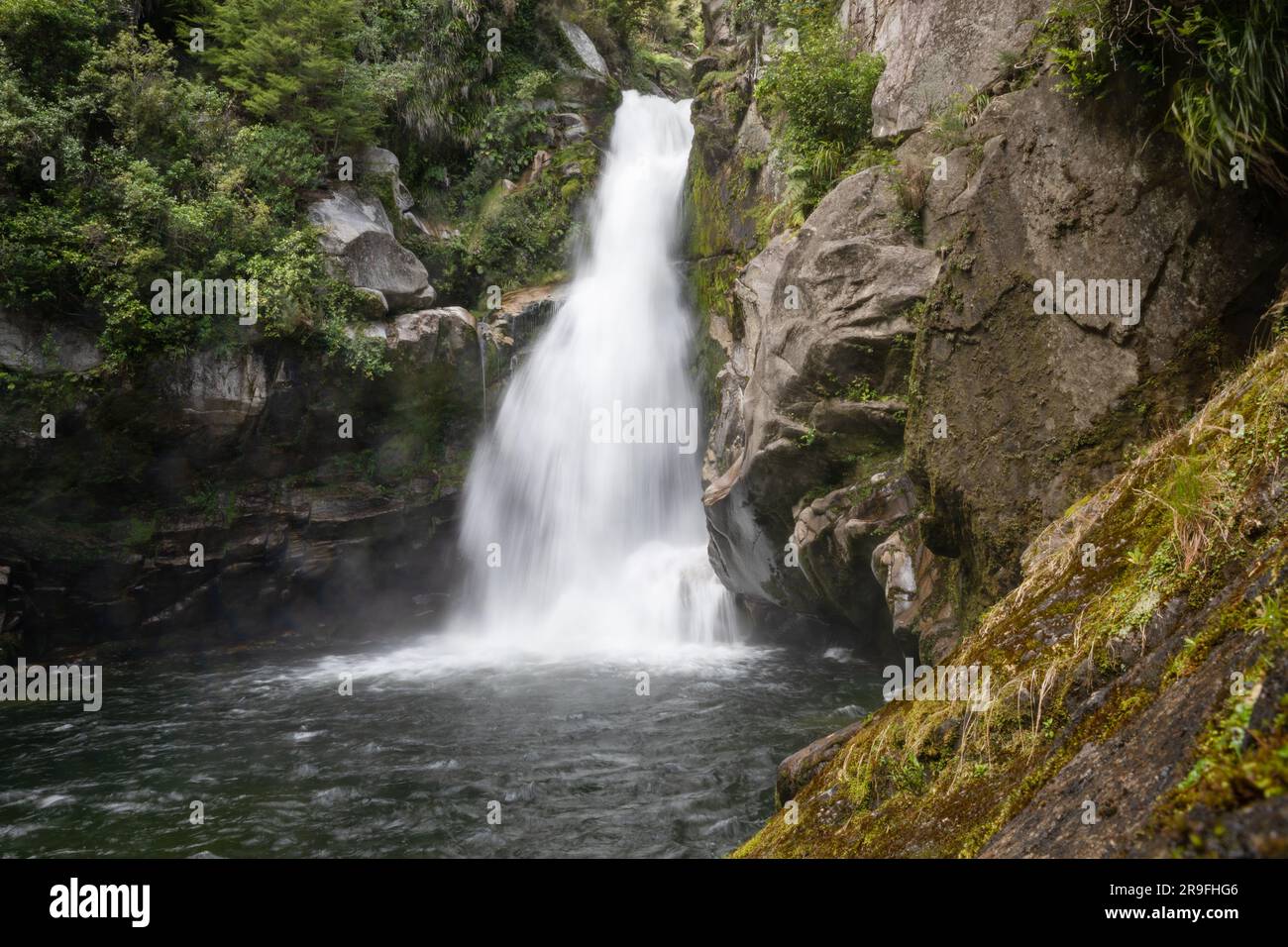 Wainui Falls Waterfalls Wainui Bay, Tasman Region, New Zealand, South ...