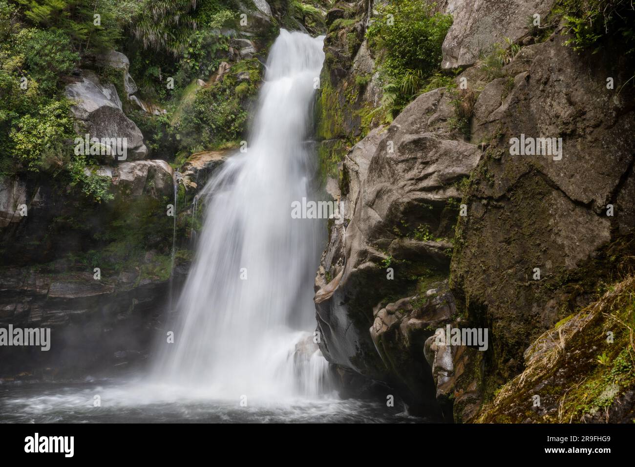 Wainui Falls Waterfalls Wainui Bay, Tasman Region, New Zealand, South ...