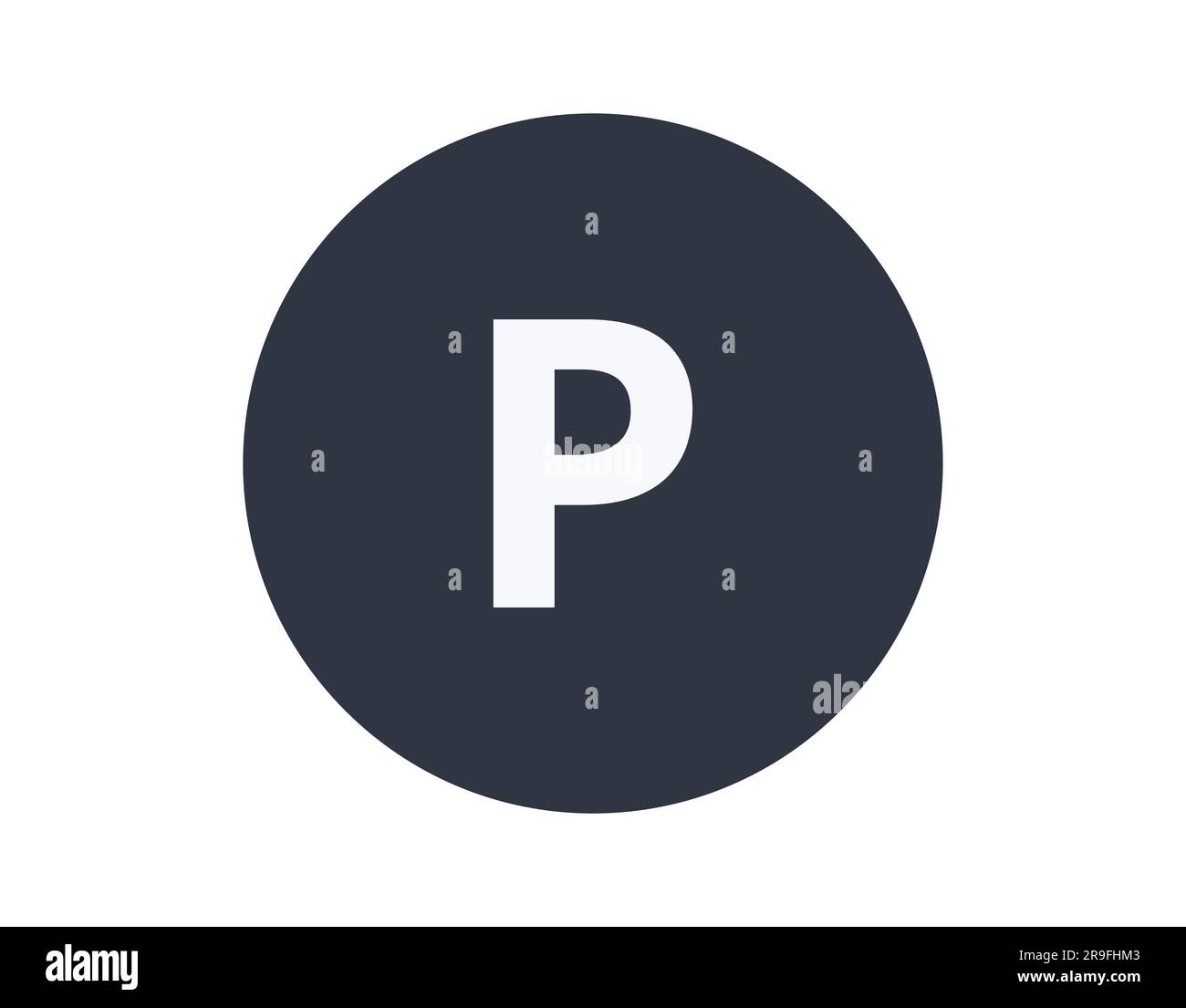 Isolated Phosphorus chemical symbol in a circle Stock Vector Image ...