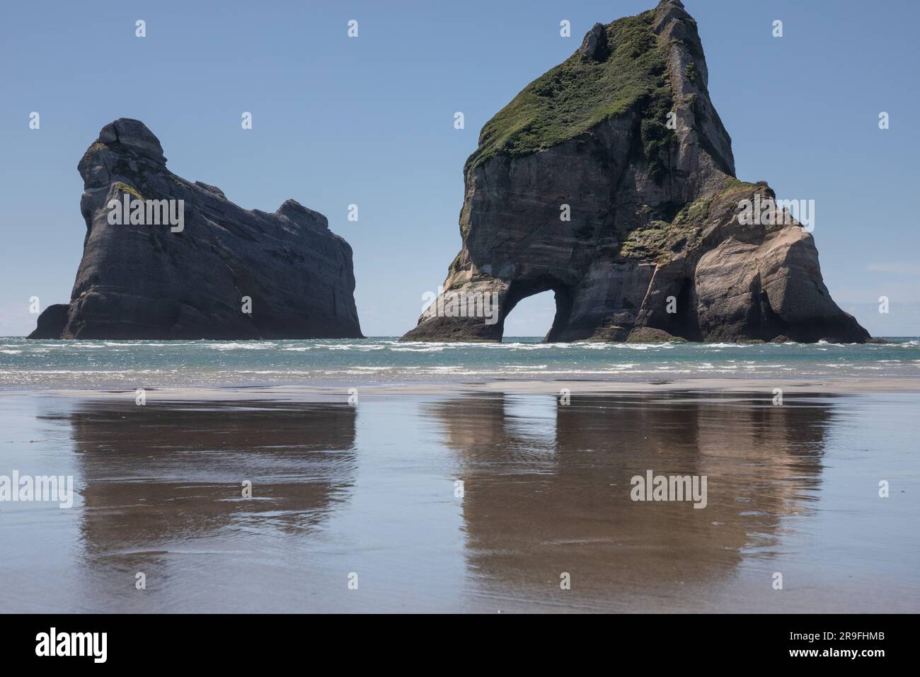 Archway Islands at Wharariki Beach, New Zealand, South Island's Most ...