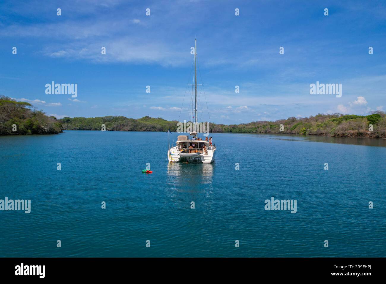 Isla Jesusita, Puntarenas Costa Rica 2023 06 06: Beautiful aerial view ...