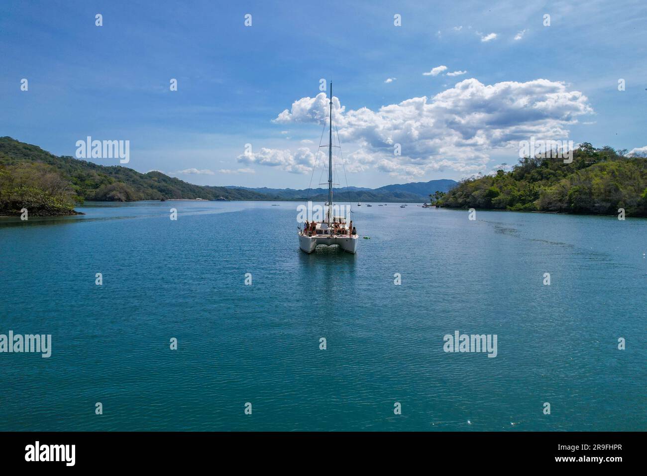 Isla Jesusita, Puntarenas Costa Rica 2023 06 06: Beautiful aerial view ...