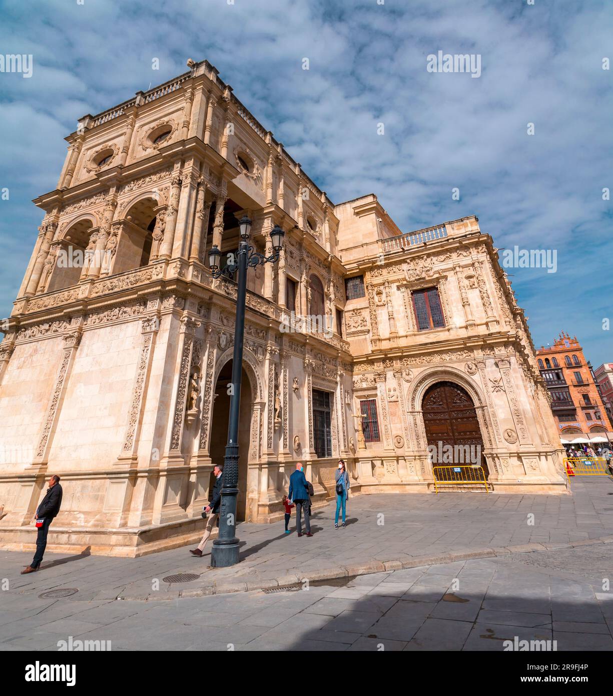 Seville, Spain-FEB 24, 2022: The historical town hall building of ...