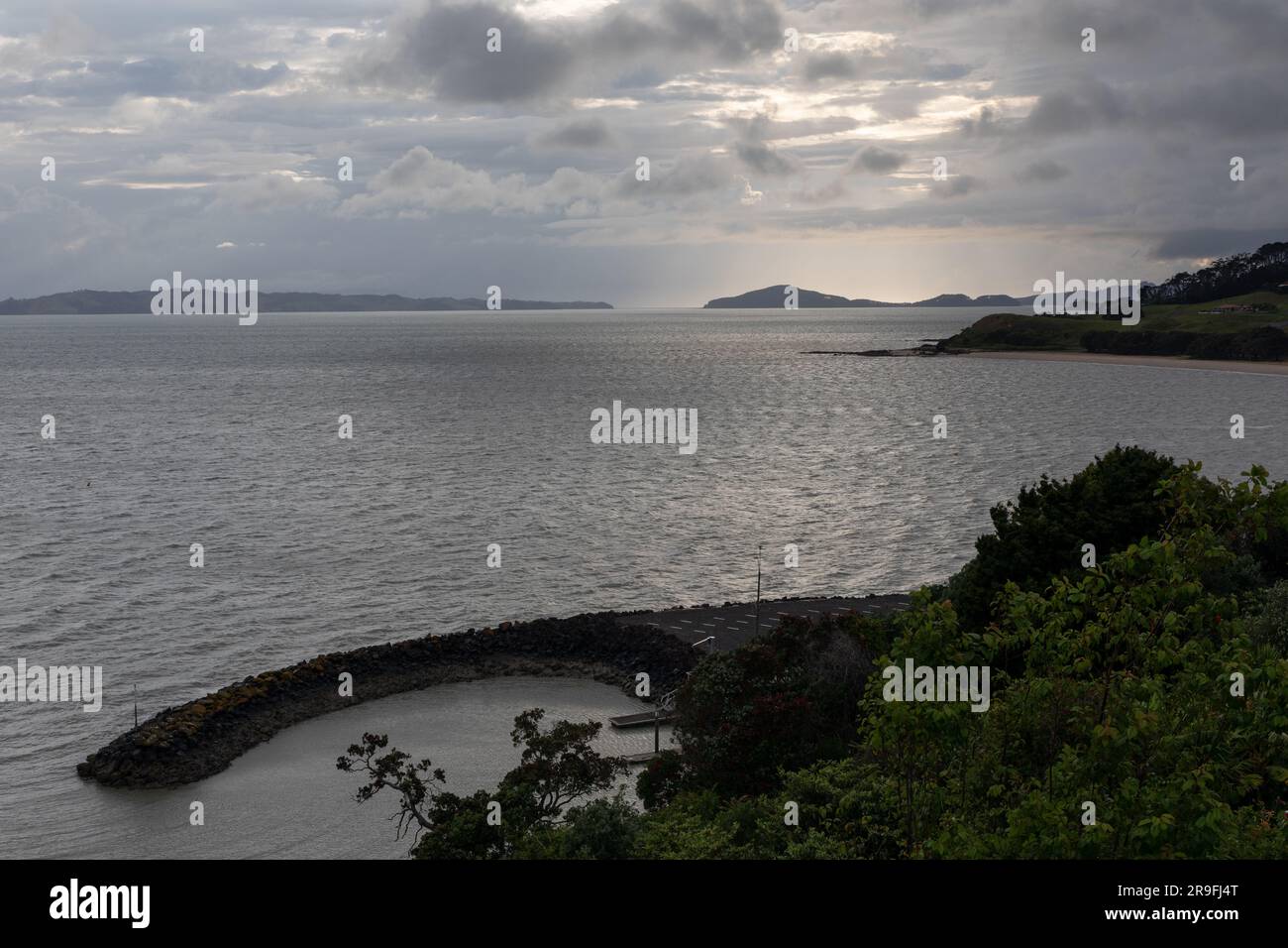 Maraetai Harbour just east of Auckland in New Zealand North Island ...