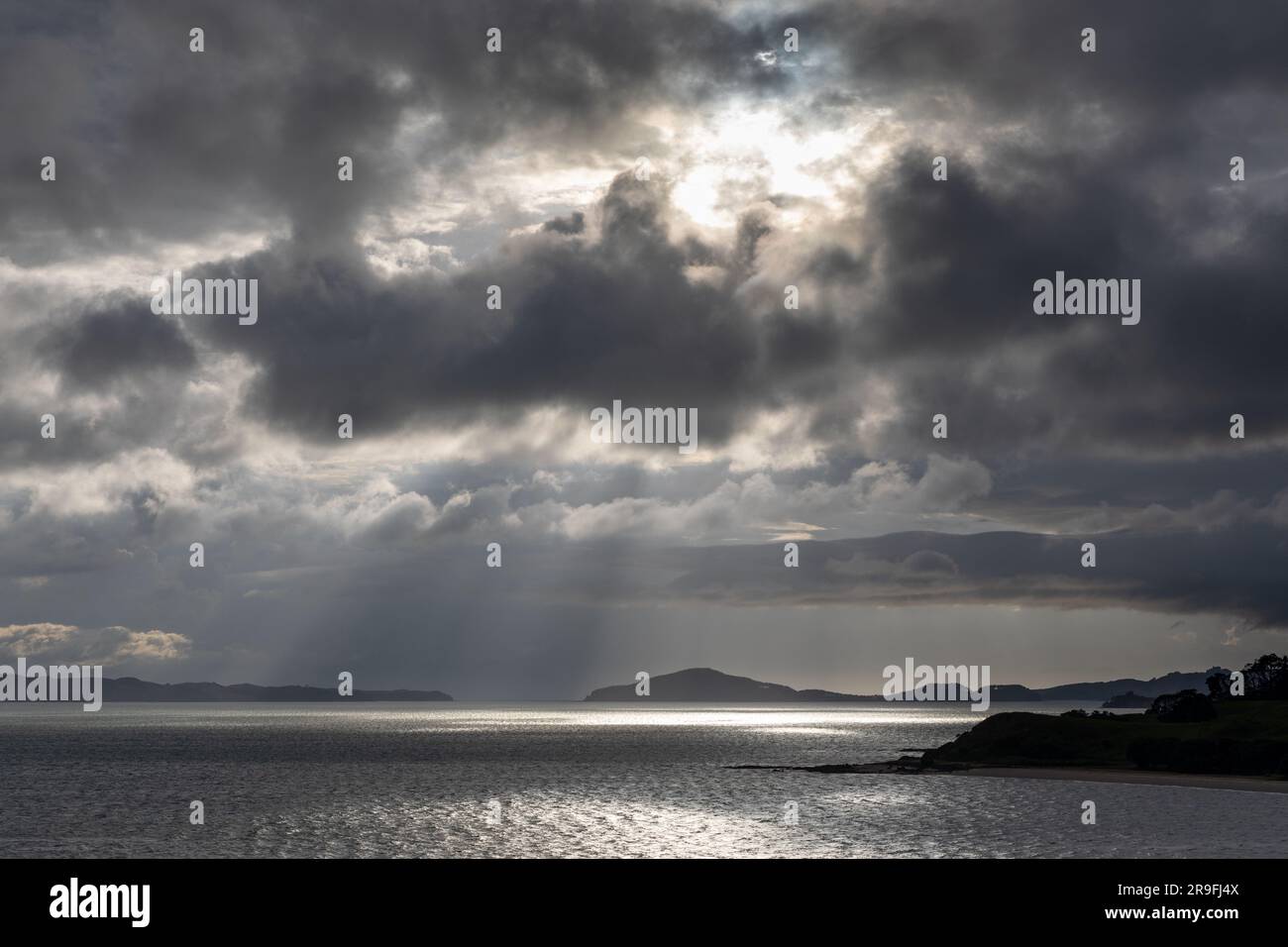 Maraetai Harbour just east of Auckland in New Zealand North Island ...