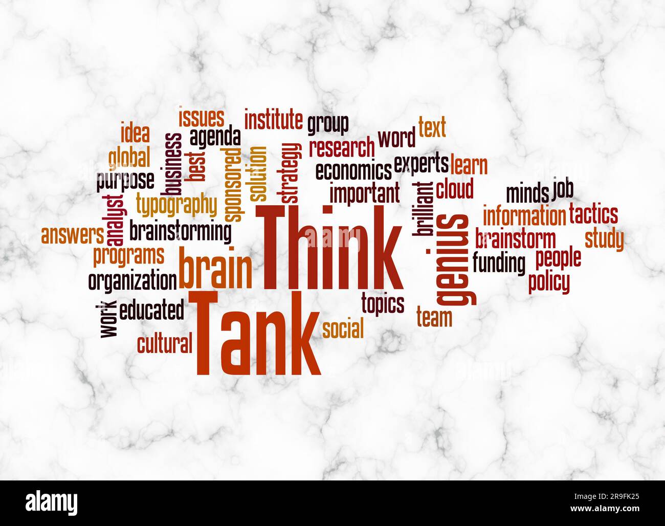 Word Cloud with THINK TANK concept create with text only Stock Photo ...