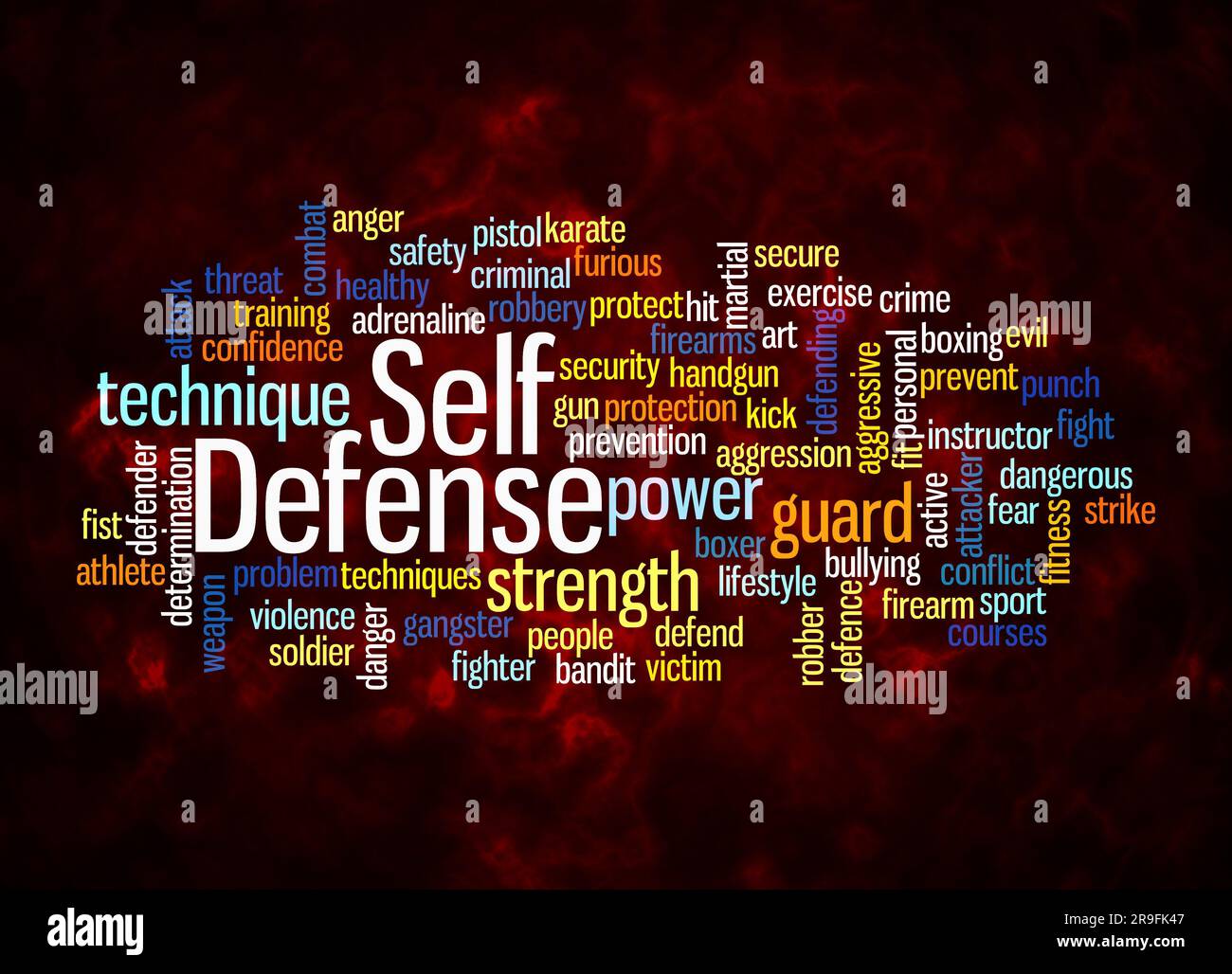 Word Cloud with SELF DEFENSE concept create with text only Stock Photo ...