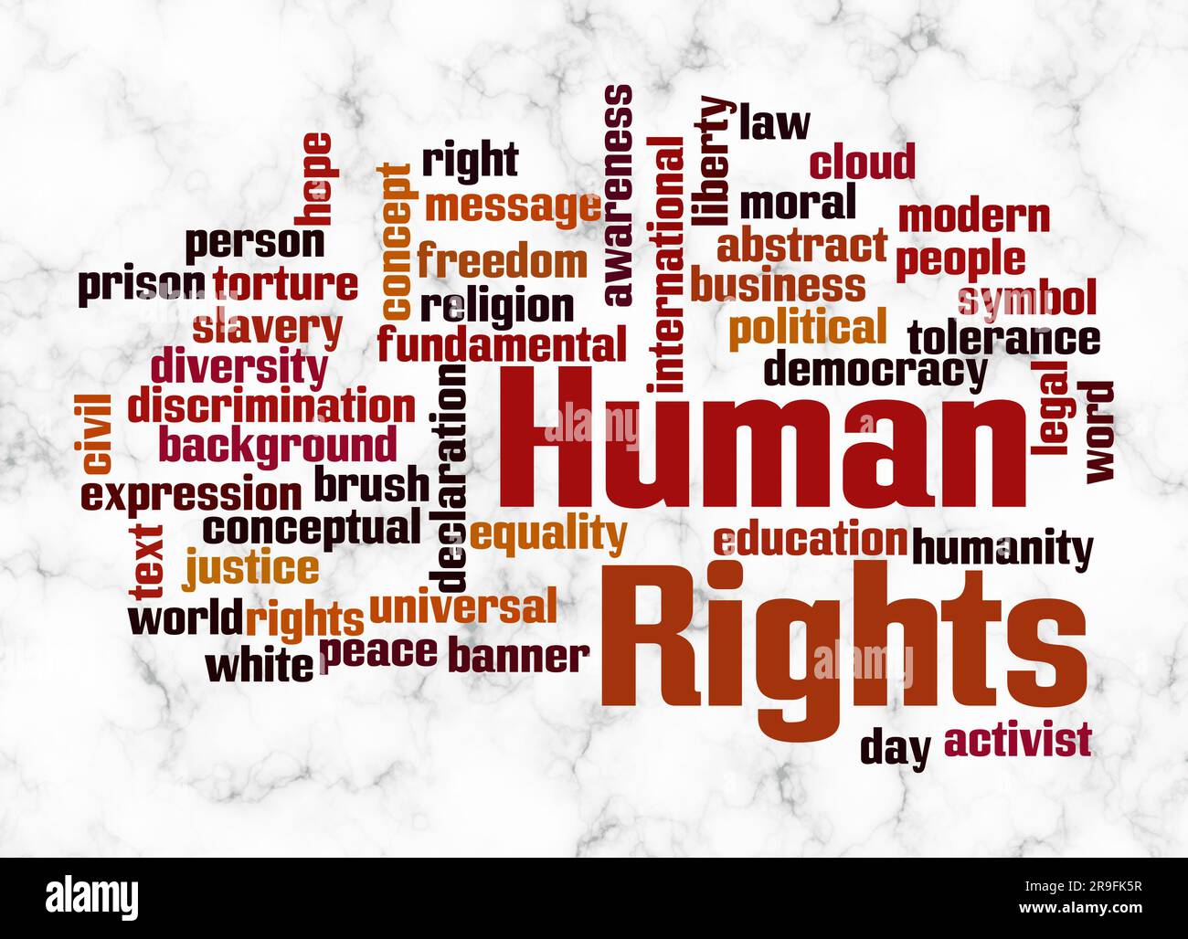 Word Cloud with HUMAN RIGHTS concept create with text only Stock Photo ...