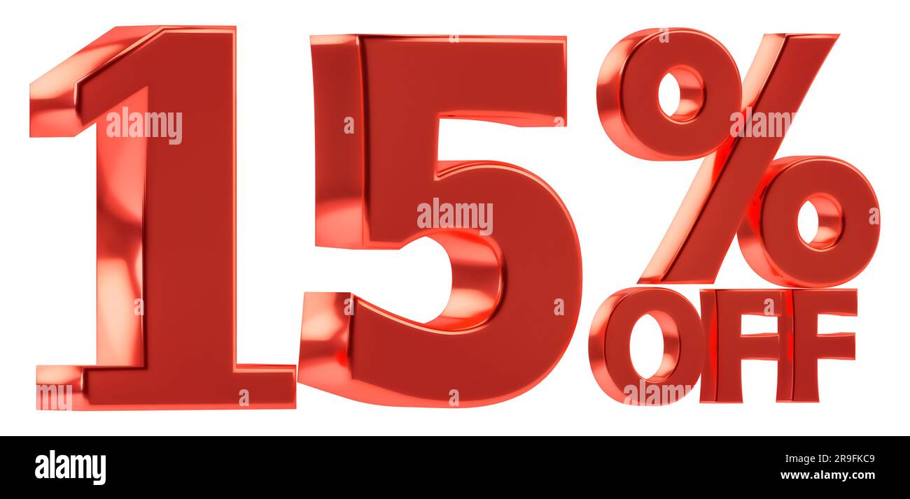 15 percent off sell hi-res stock photography and images - Alamy