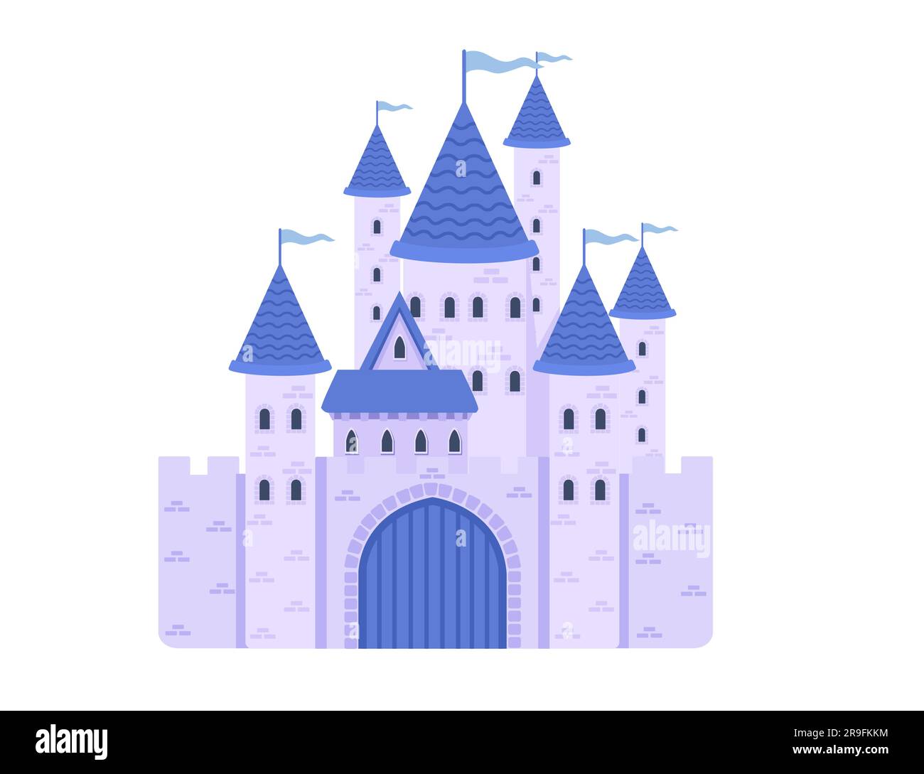 Medieval castle illustration color hi-res stock photography and images ...