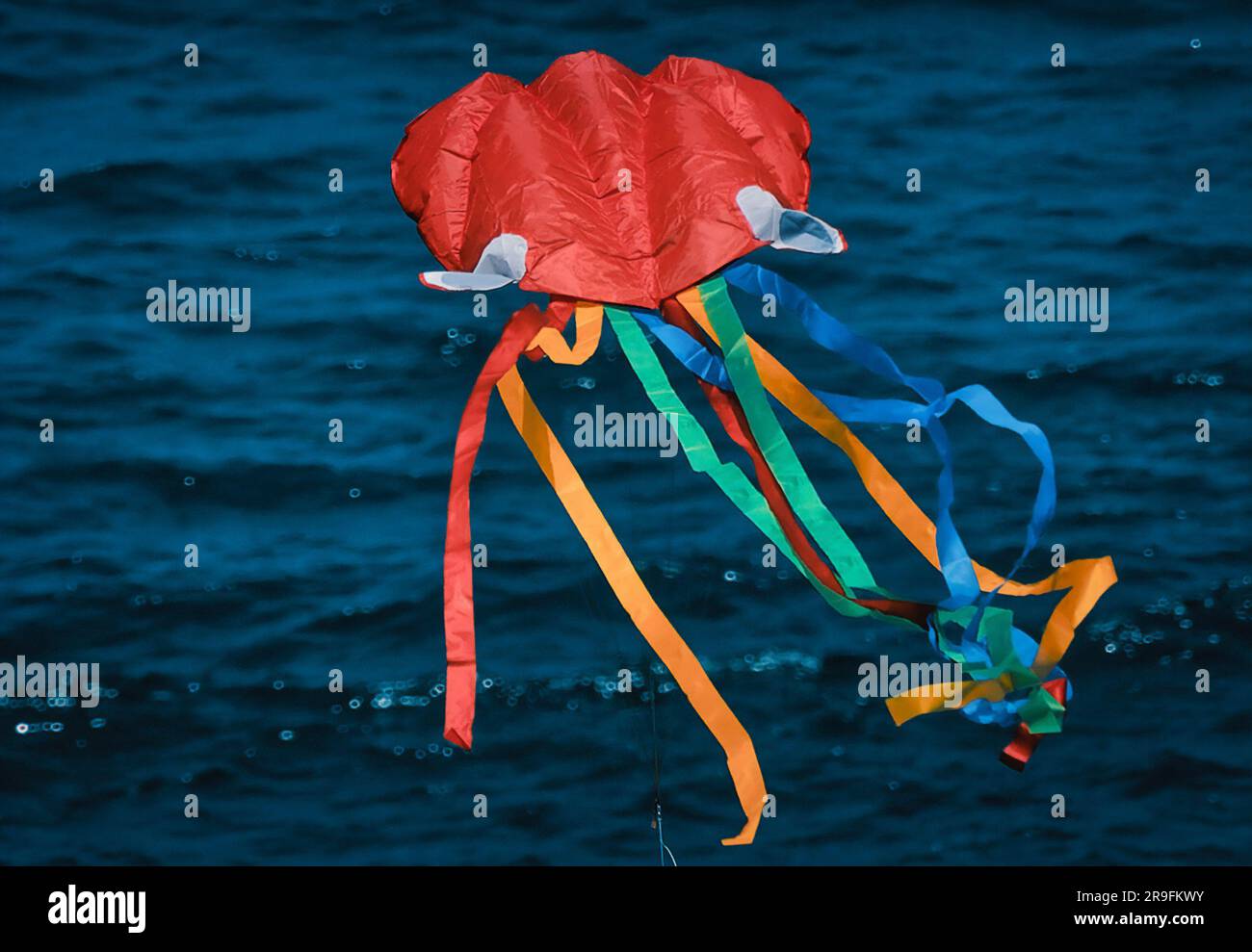 Giant spider floats over the water Stock Photo - Alamy