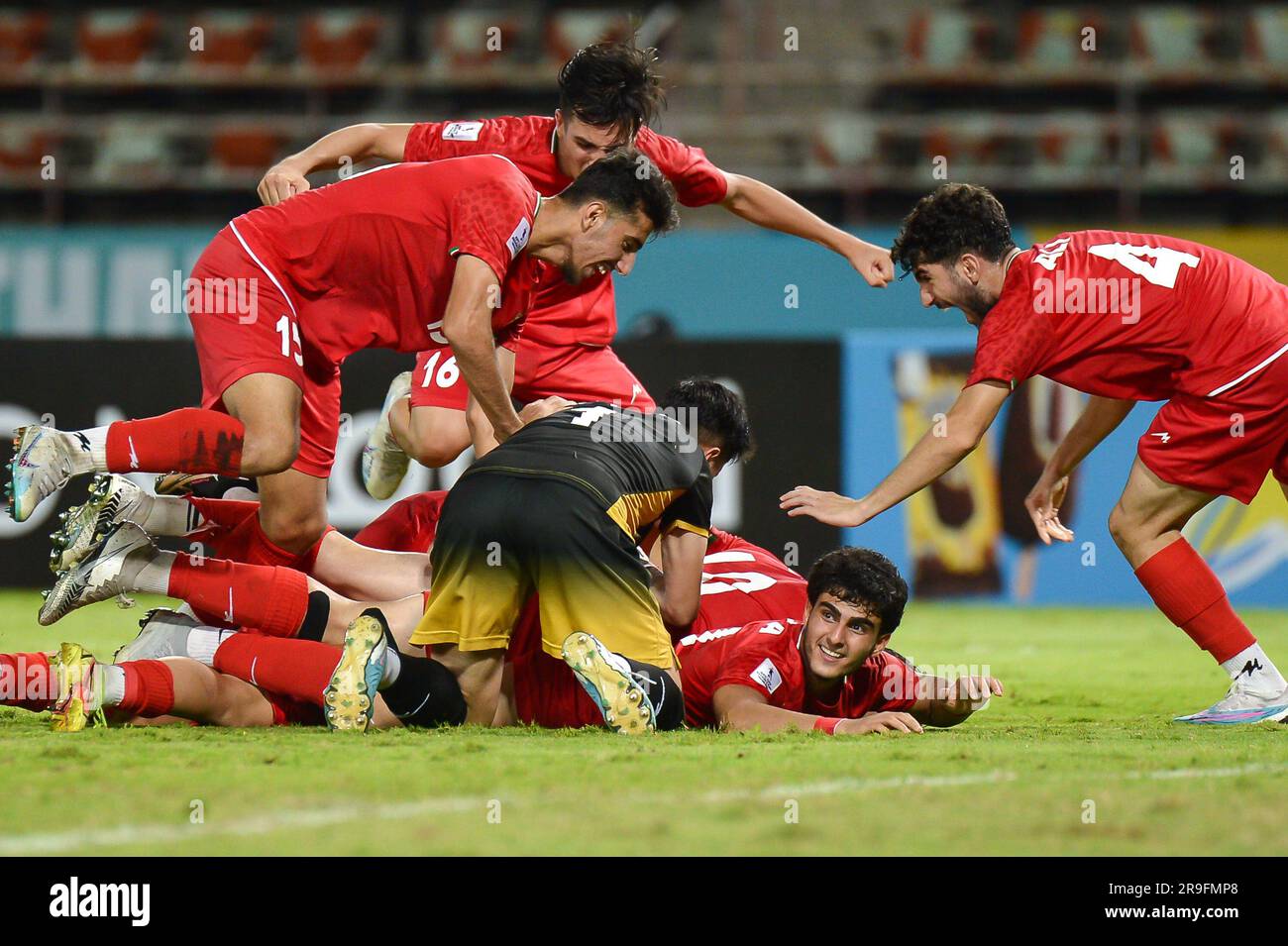 Bangkok,Thailand.25th June,2023.The AFC U-17 Asian Cup Quarter Final ...