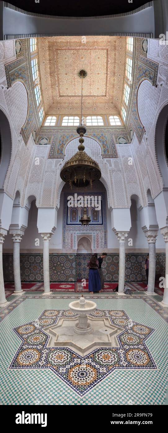 MEKNES, MOROCCO - MARCH 29, 2023 - Famous mausoleum of Moulay Ismail in ...