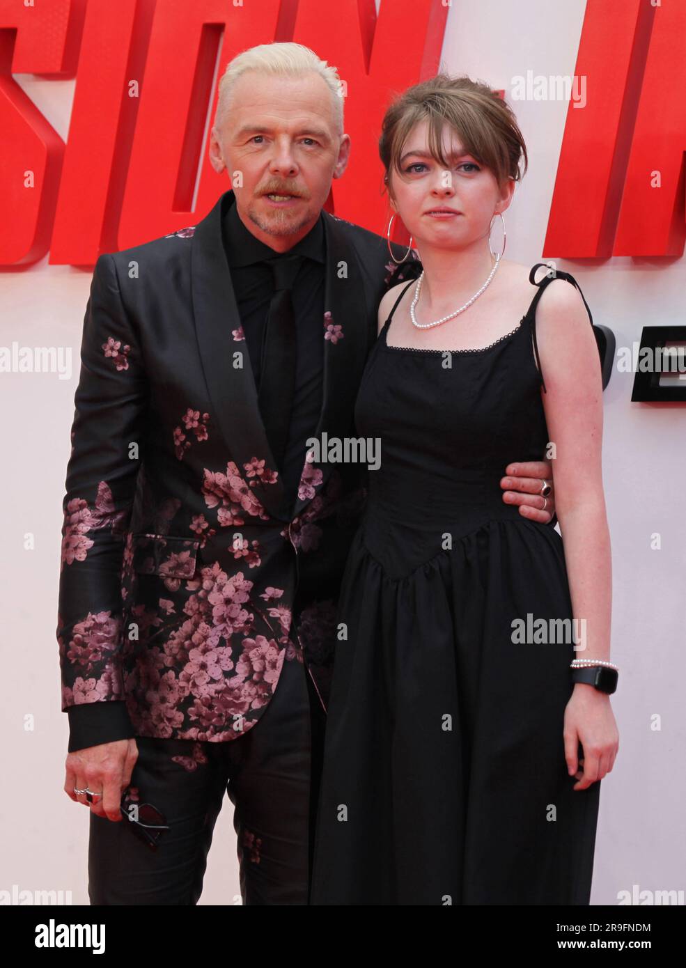 London, UK. Simon Pegg and Matilda Pegg at The UK Premiere of Mission ...