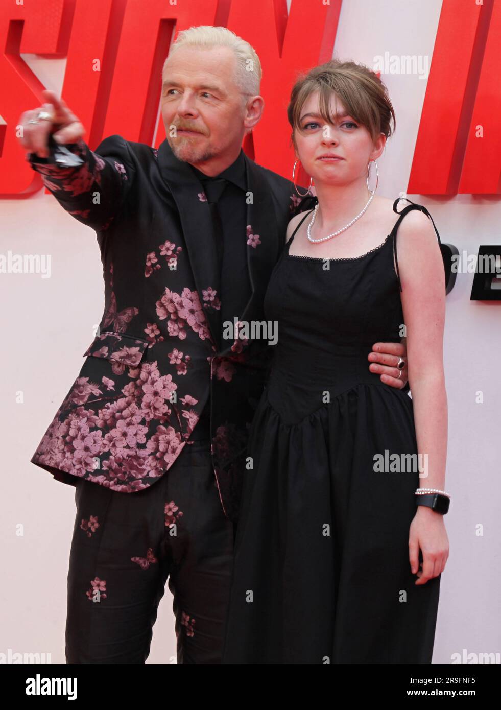 London, UK. Simon Pegg and Matilda Pegg at The UK Premiere of Mission ...