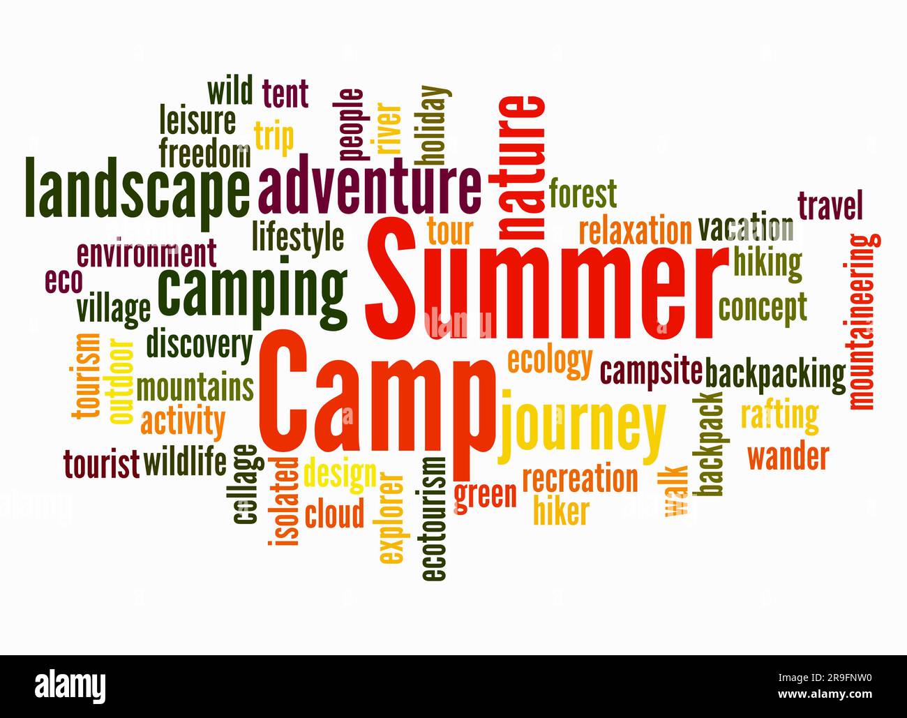 Word Cloud with SUMMER CAMP concept create with text only Stock Photo ...