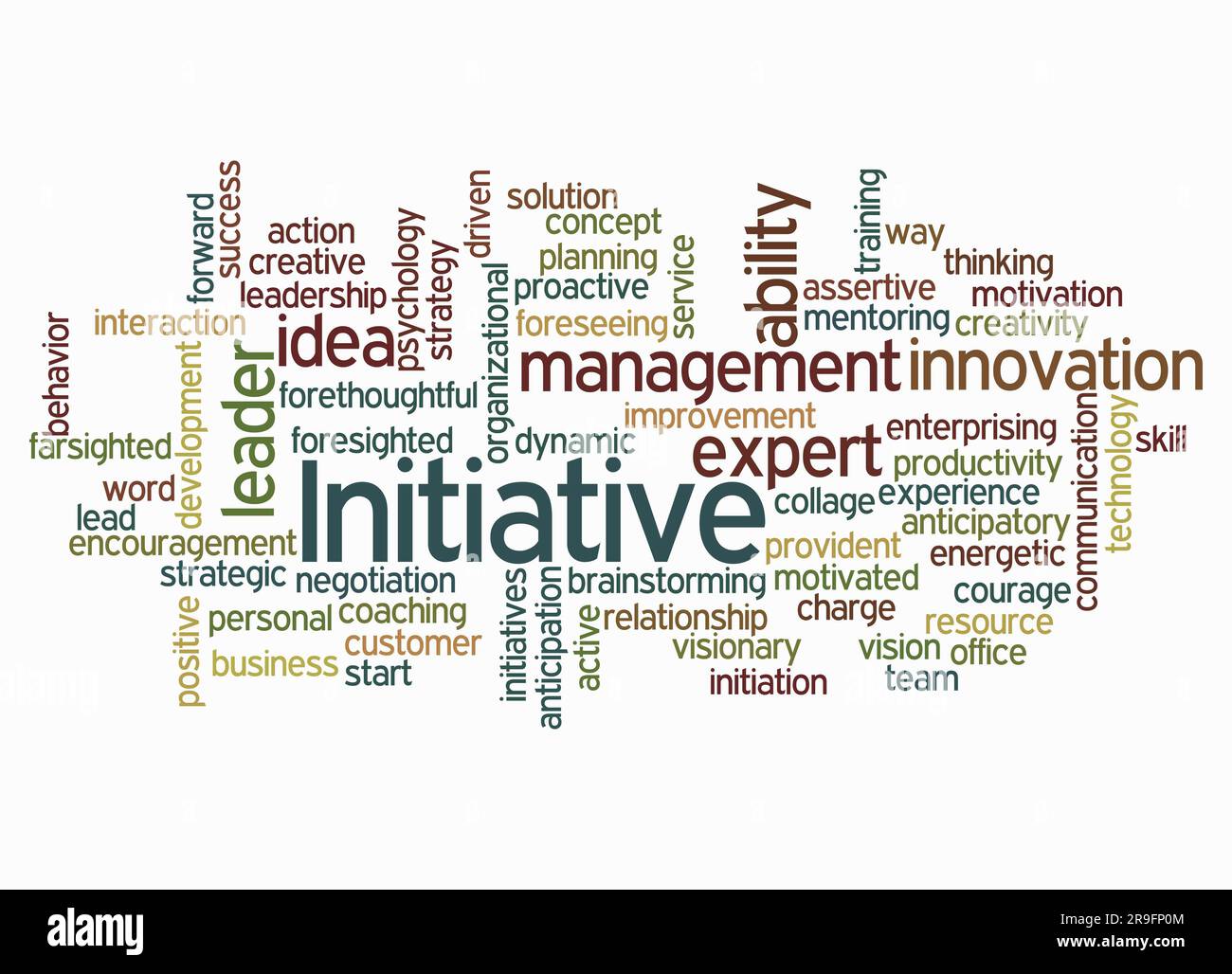 Word Cloud with INITIATIVE concept create with text only Stock Photo ...