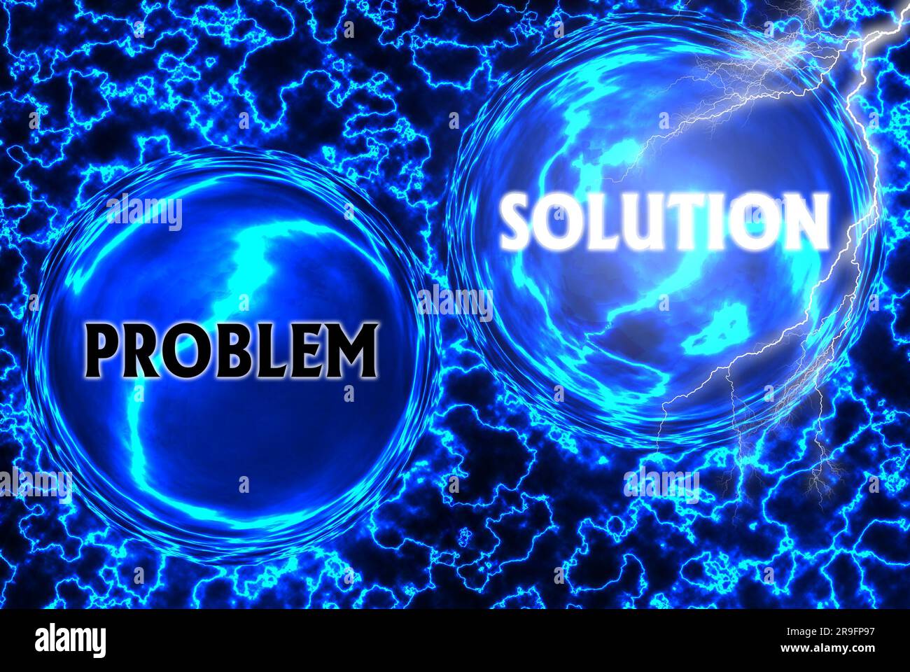 Abstract background with SOLUTION concept. decision making, business ...