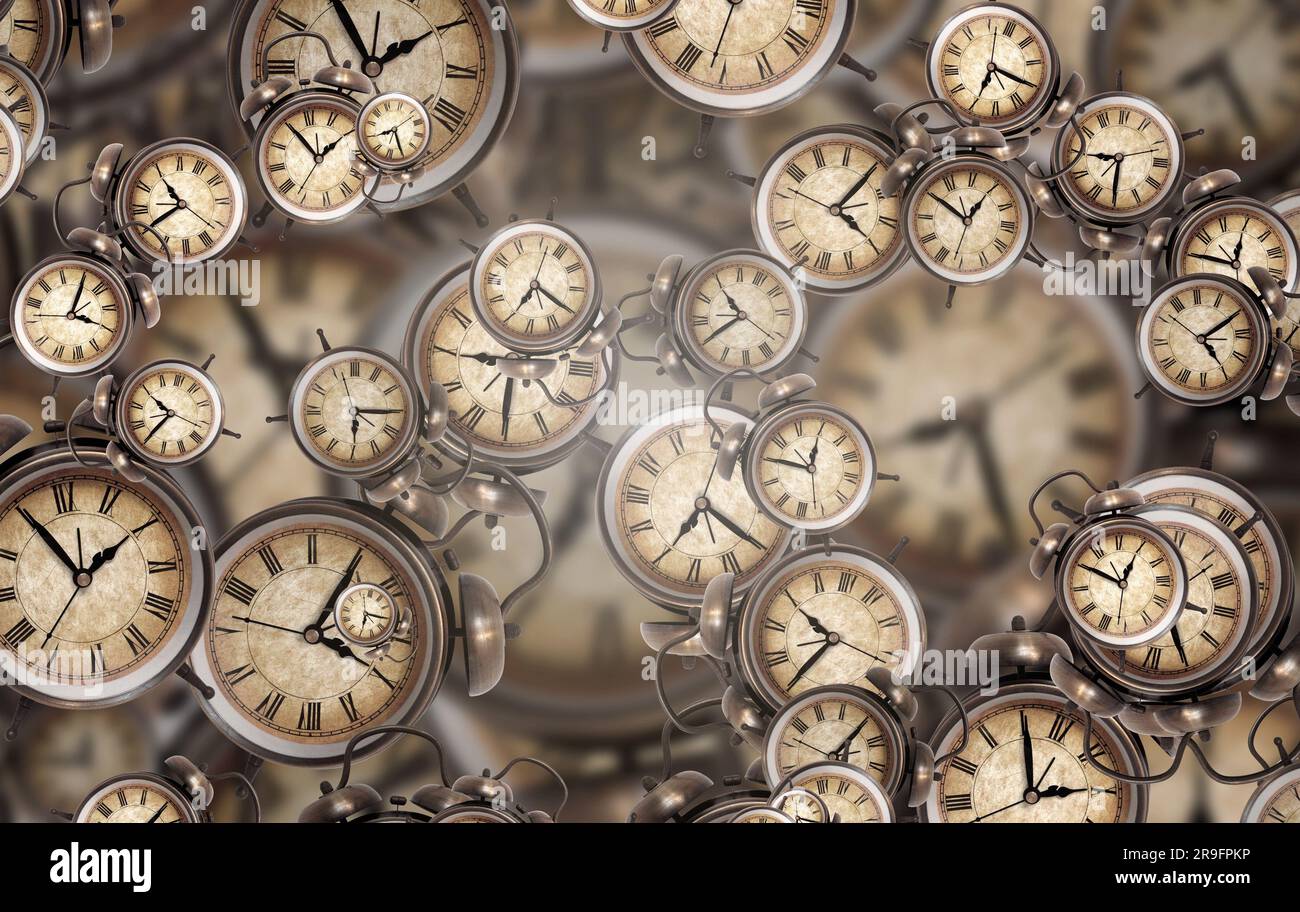 Large set of vintage clock faces. Texture of time, Elegant collection ...