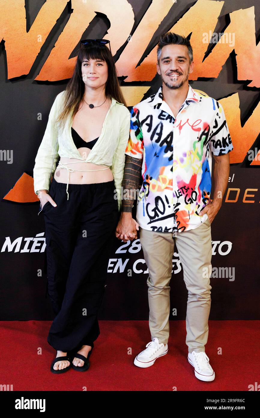 Carlos Librado and his partner pose at the photocall during the ...