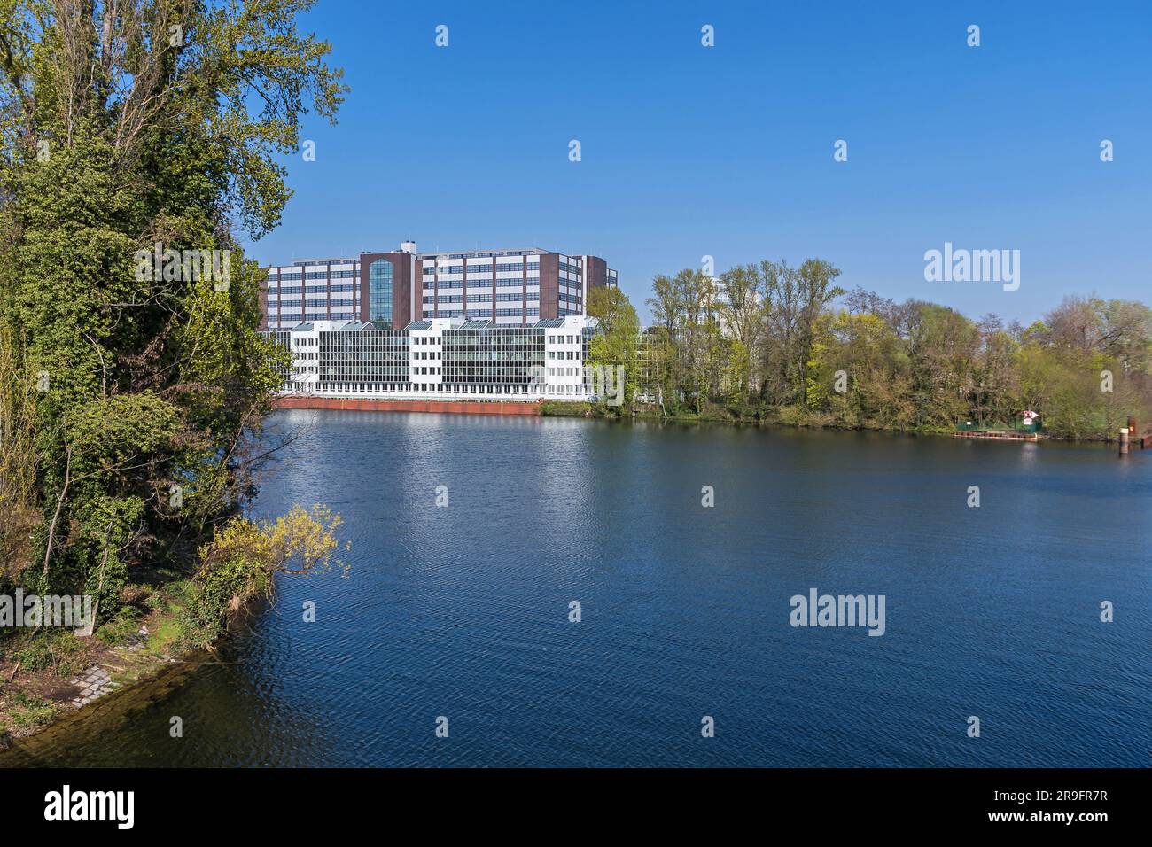 Berlin, Germany - April 22, 2023: Former port and now a pleasure boat ...
