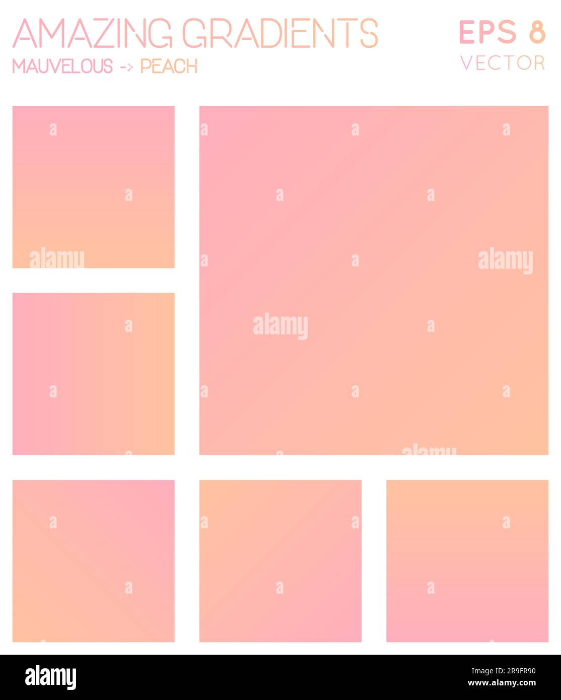 Colorful gradients in mauvelous, peach color tones. Admirable gradient ...