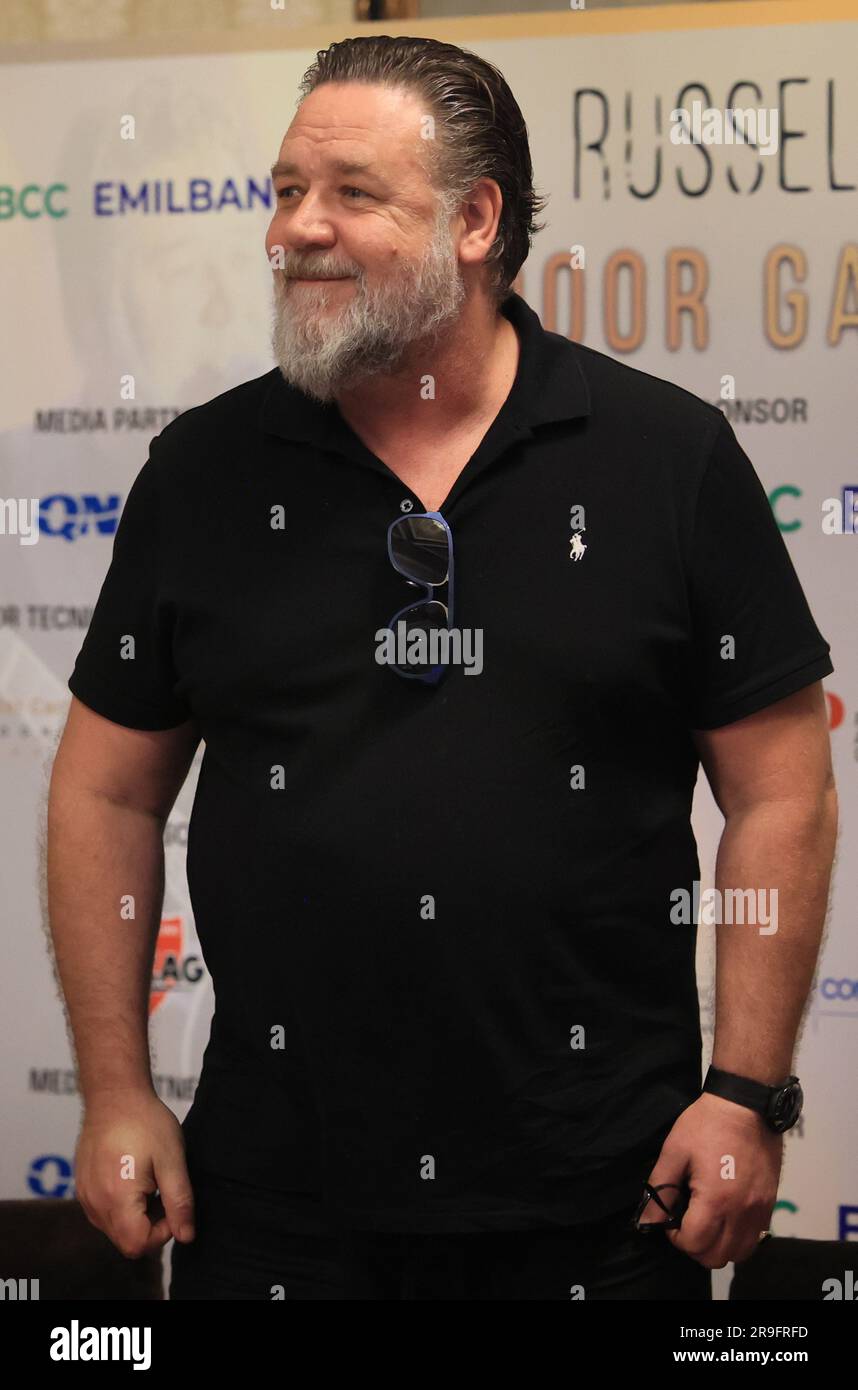 Bologna, Italy. 26th June, 2023. New Zealander actor Russell Crowe ...