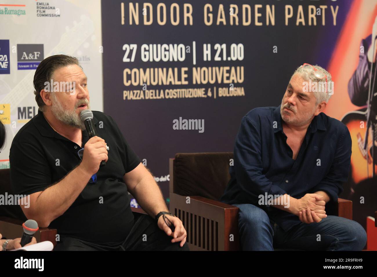 Bologna, Italy. 26th June, 2023. New Zealander actor Russell Crowe ...