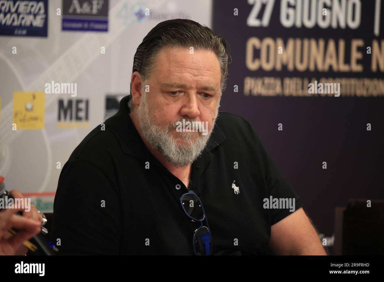 Bologna, Italy. 26th June, 2023. New Zealander actor Russell Crowe ...