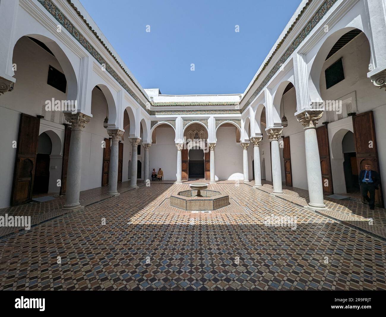 Beautiful white courtyard of the Kasbah museum in Tangier, Morocco ...