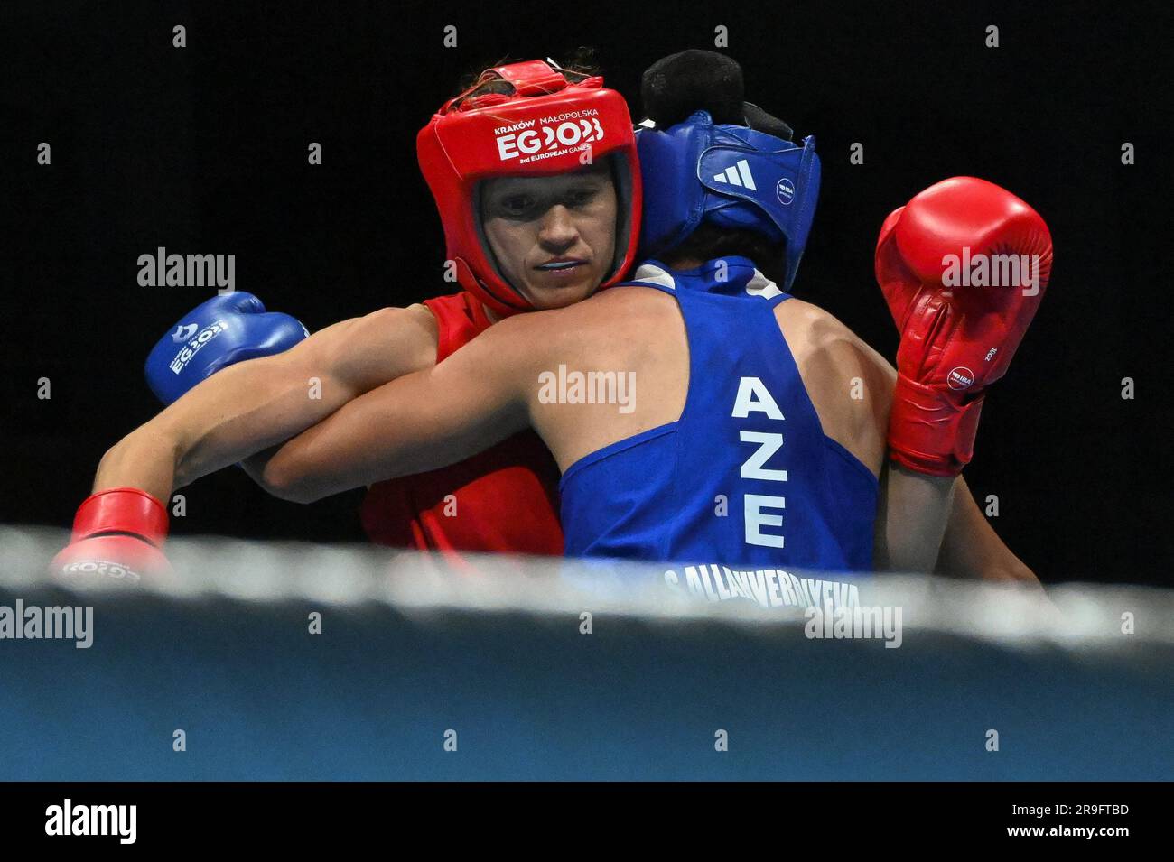 Krakow, Poland. 26th June, 2023. Boxer Athlete Oshin Derieuw pictured ...