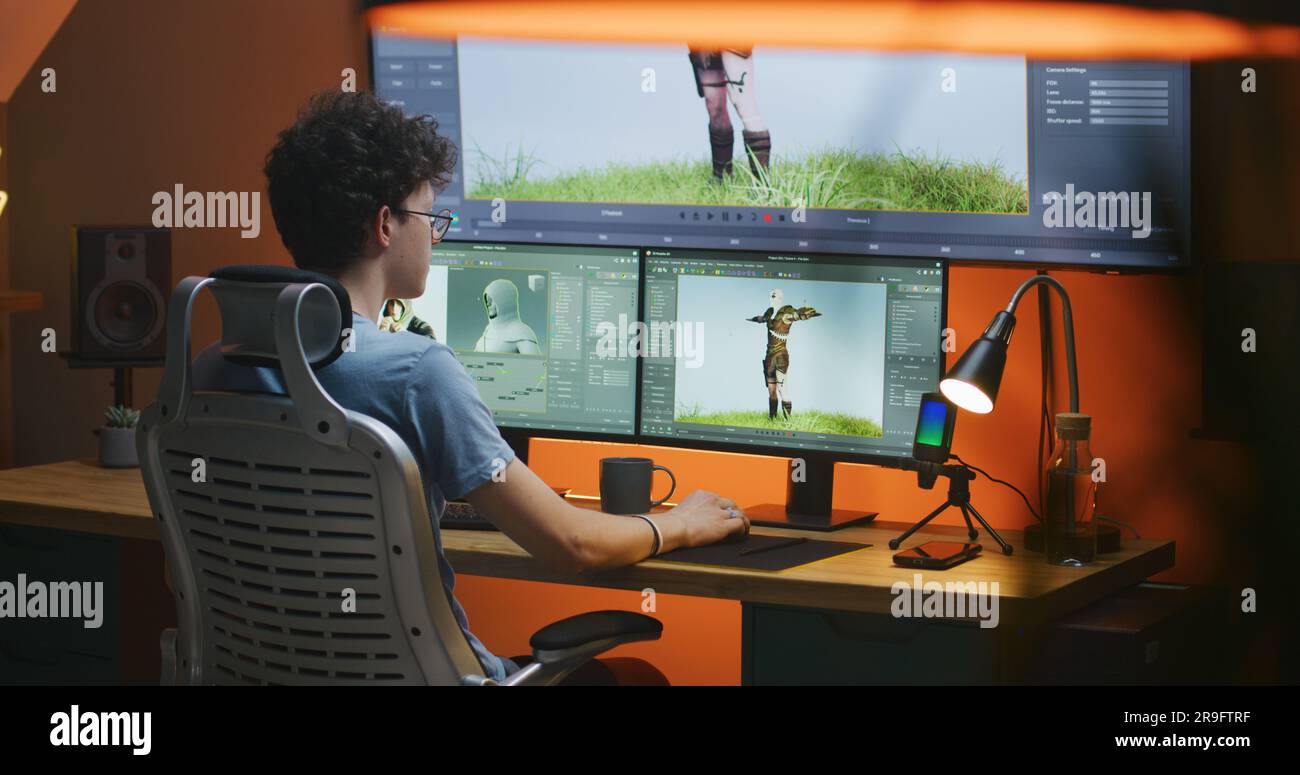 Teenage 3D designer draws video game character, creates animation ...