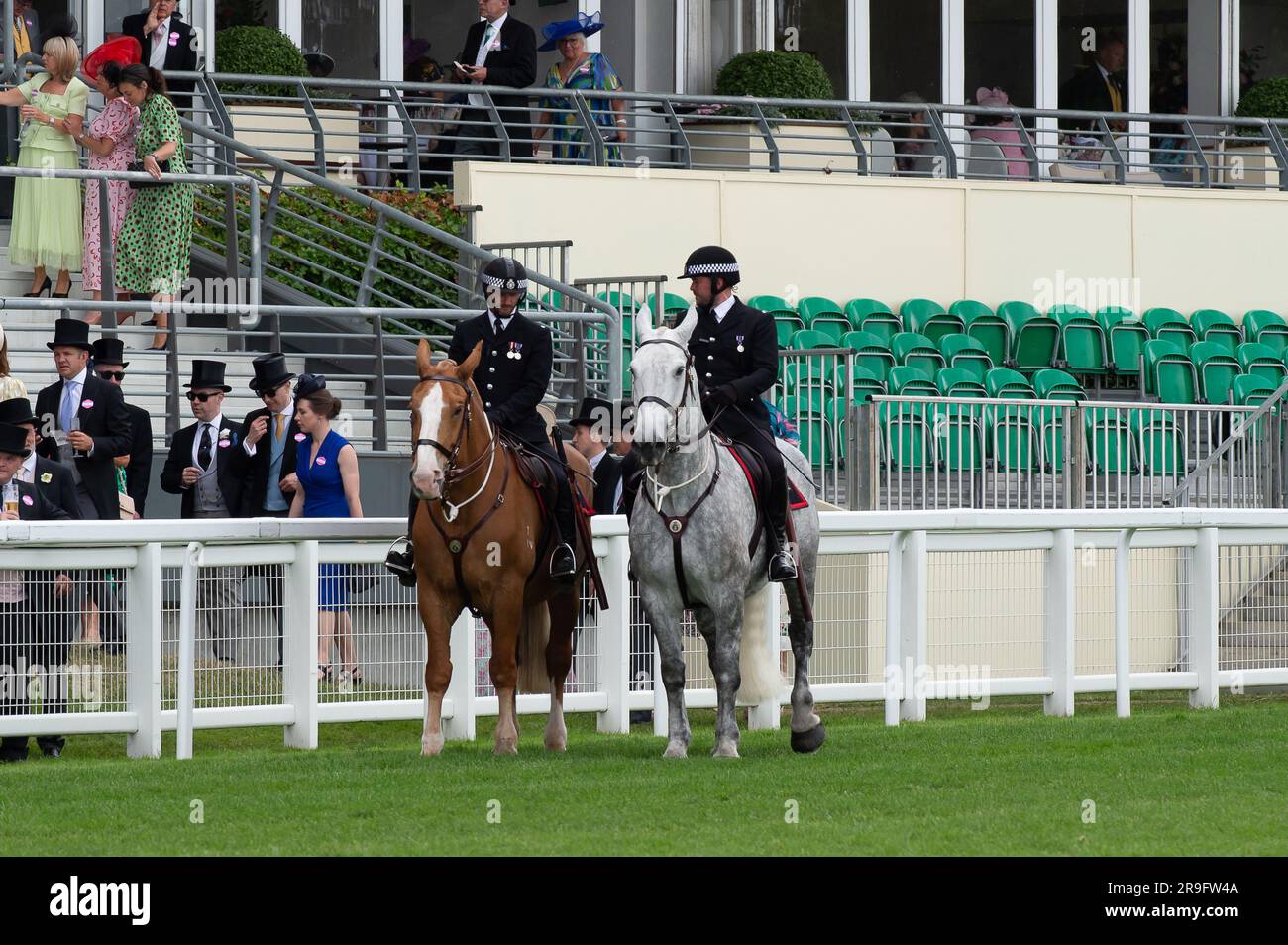 Ascot, Berkshire, UK. 24th June, 2023. Thames Valley Police Mounted ...