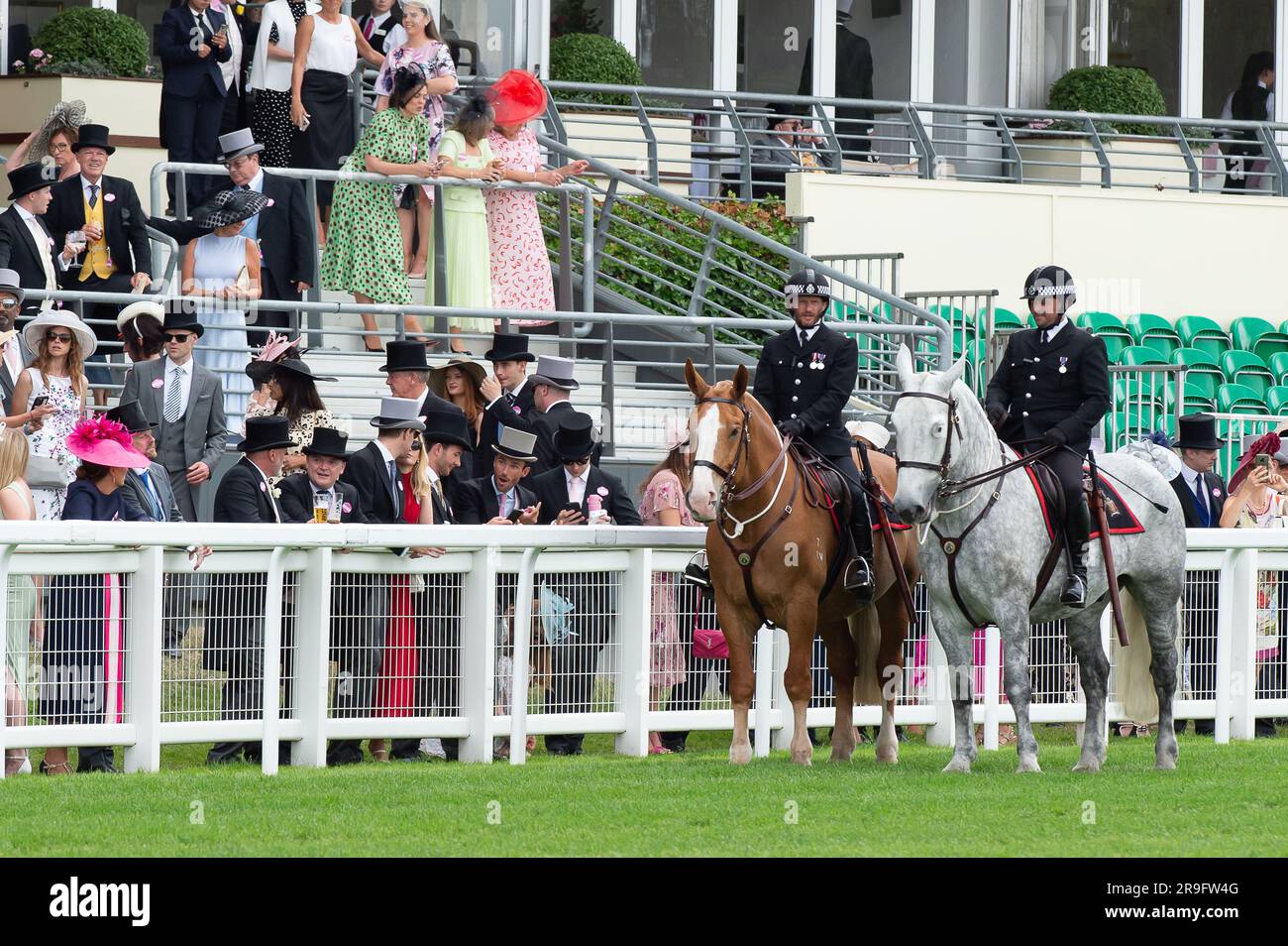 Ascot, Berkshire, UK. 24th June, 2023. Thames Valley Police Mounted ...