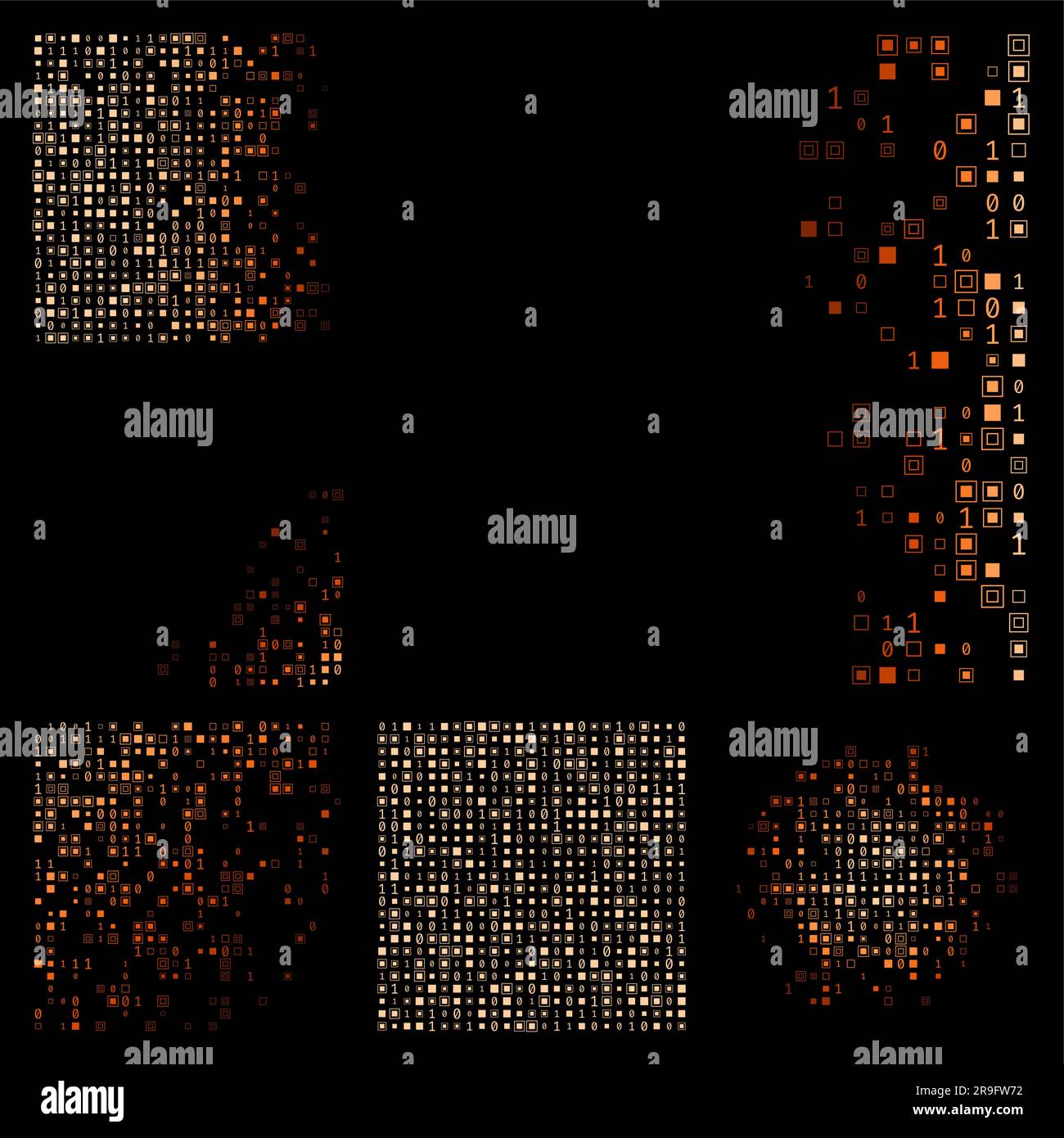 Futuristic background digital orange hi-res stock photography and ...