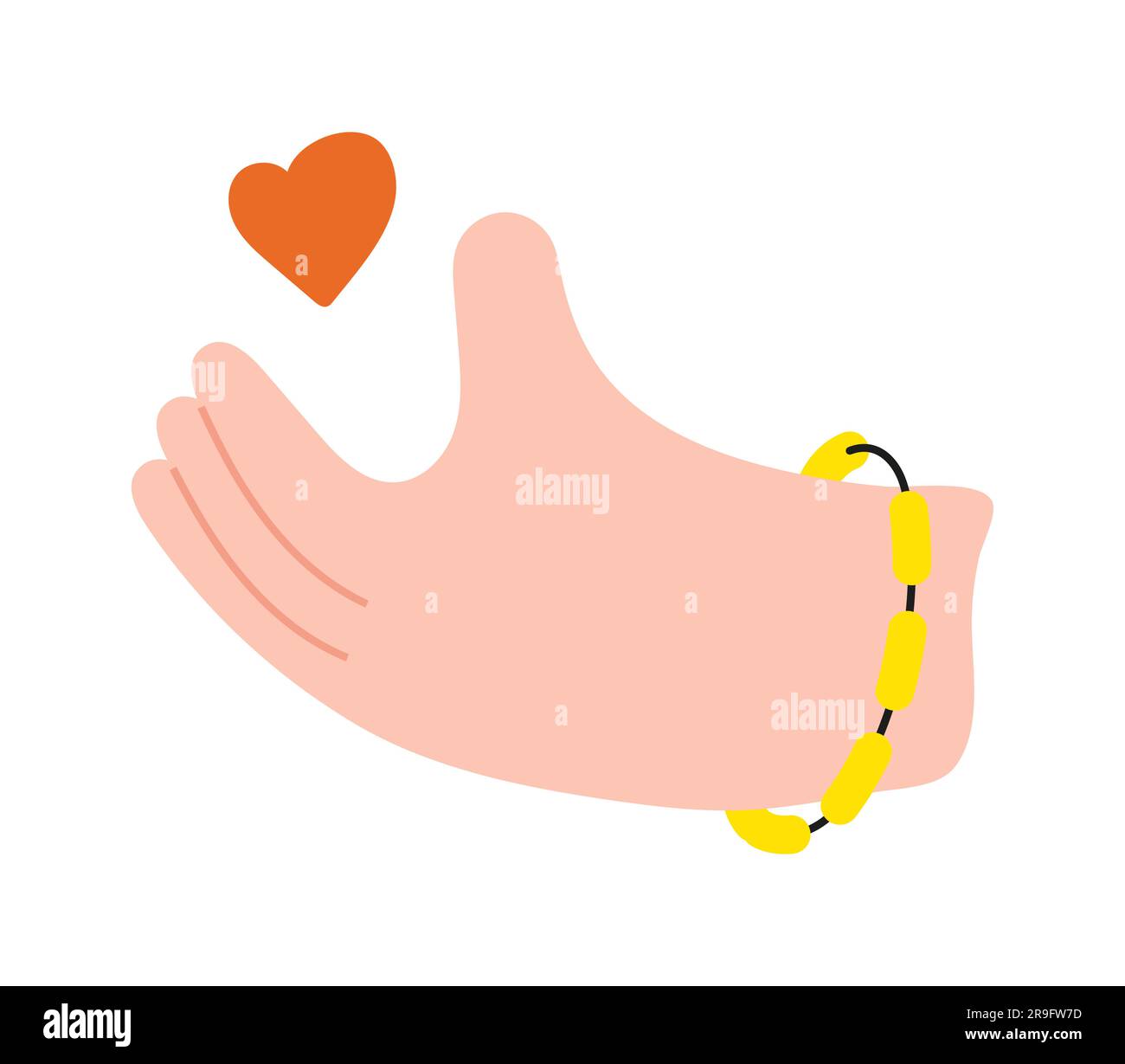 Korean finger heart sign. Finger with mini heart and respect symbol. I ...