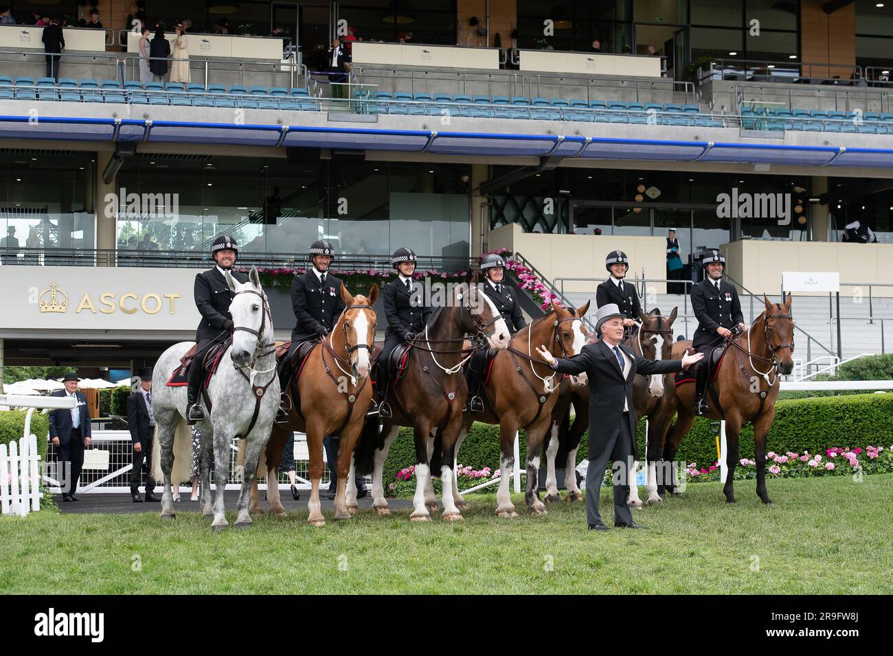 Ascot, Berkshire, UK. 24th June, 2023. Thames Valley Police Mounted ...