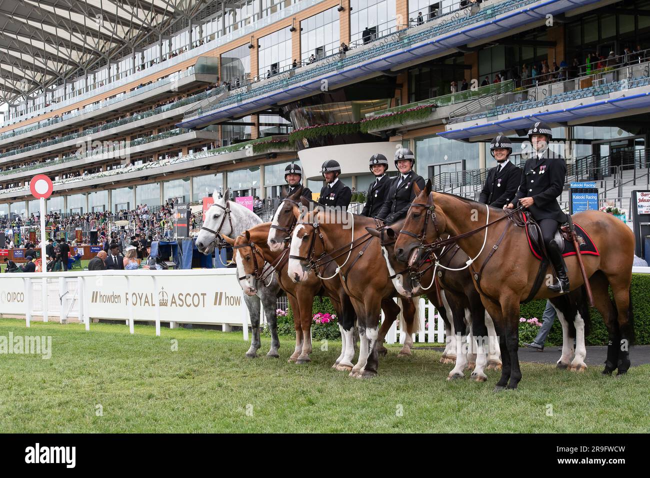 Ascot, Berkshire, UK. 24th June, 2023. Thames Valley Police Mounted ...
