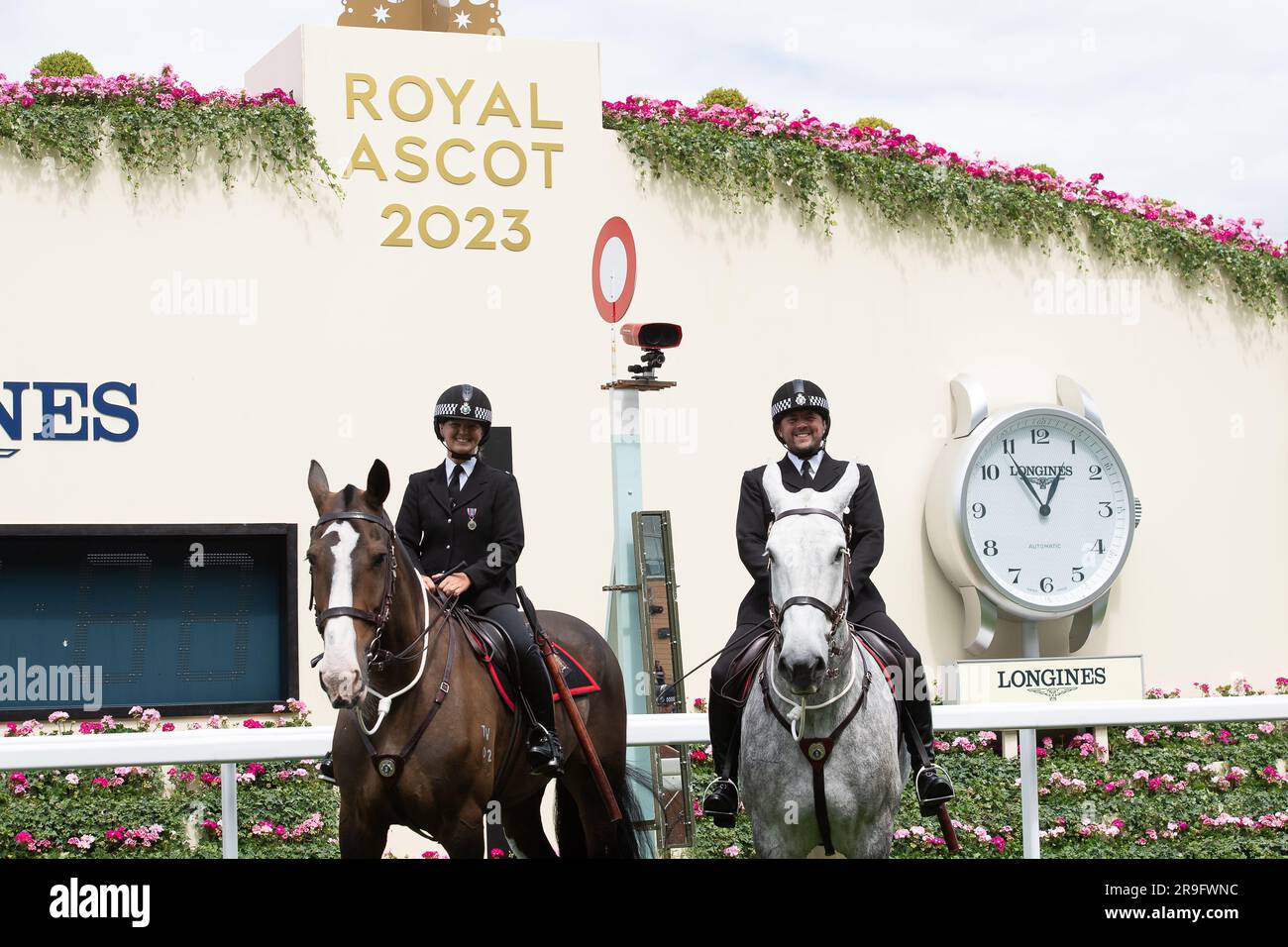 Ascot, Berkshire, UK. 24th June, 2023. Thames Valley Police Mounted ...