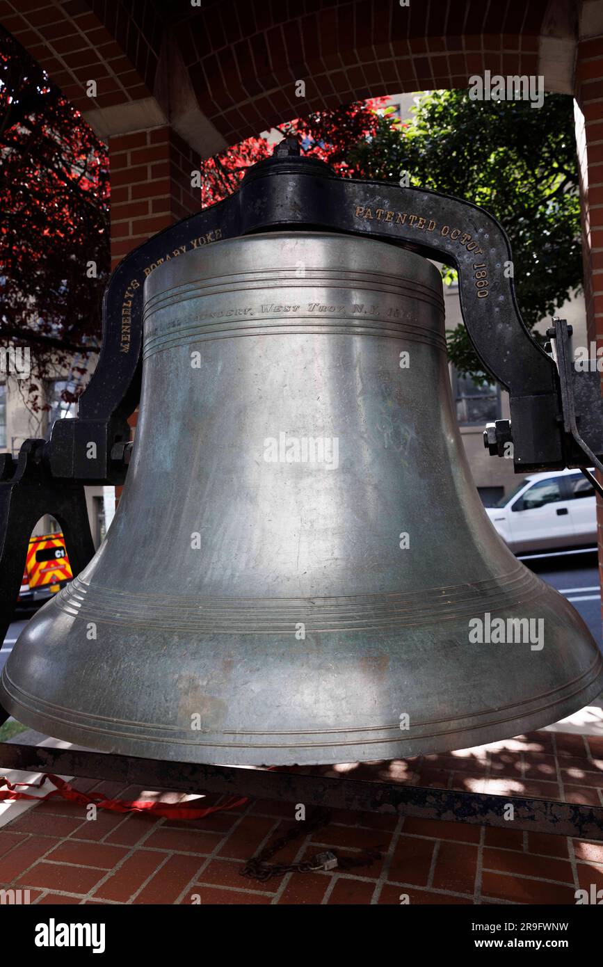 Portland, USA. 26th June, 2023. The Messenger Bell is the original fire ...